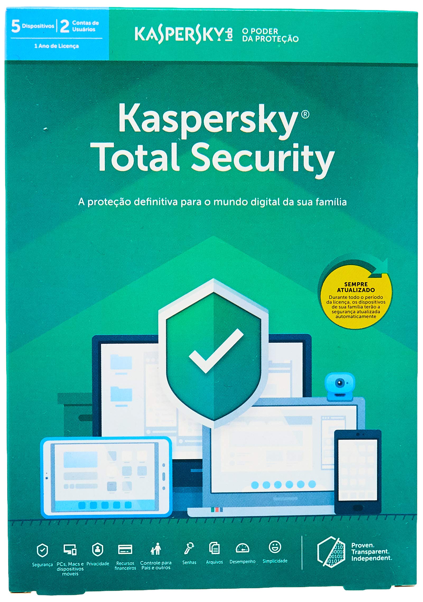 Kaspersky Premium - 5 Dispositivos, 3 cofres - 1 ano, KL1047K5EFS ...