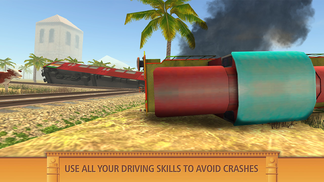 Local Indian Train Driving Simulator: Passenger Picking Cargo Transport ...