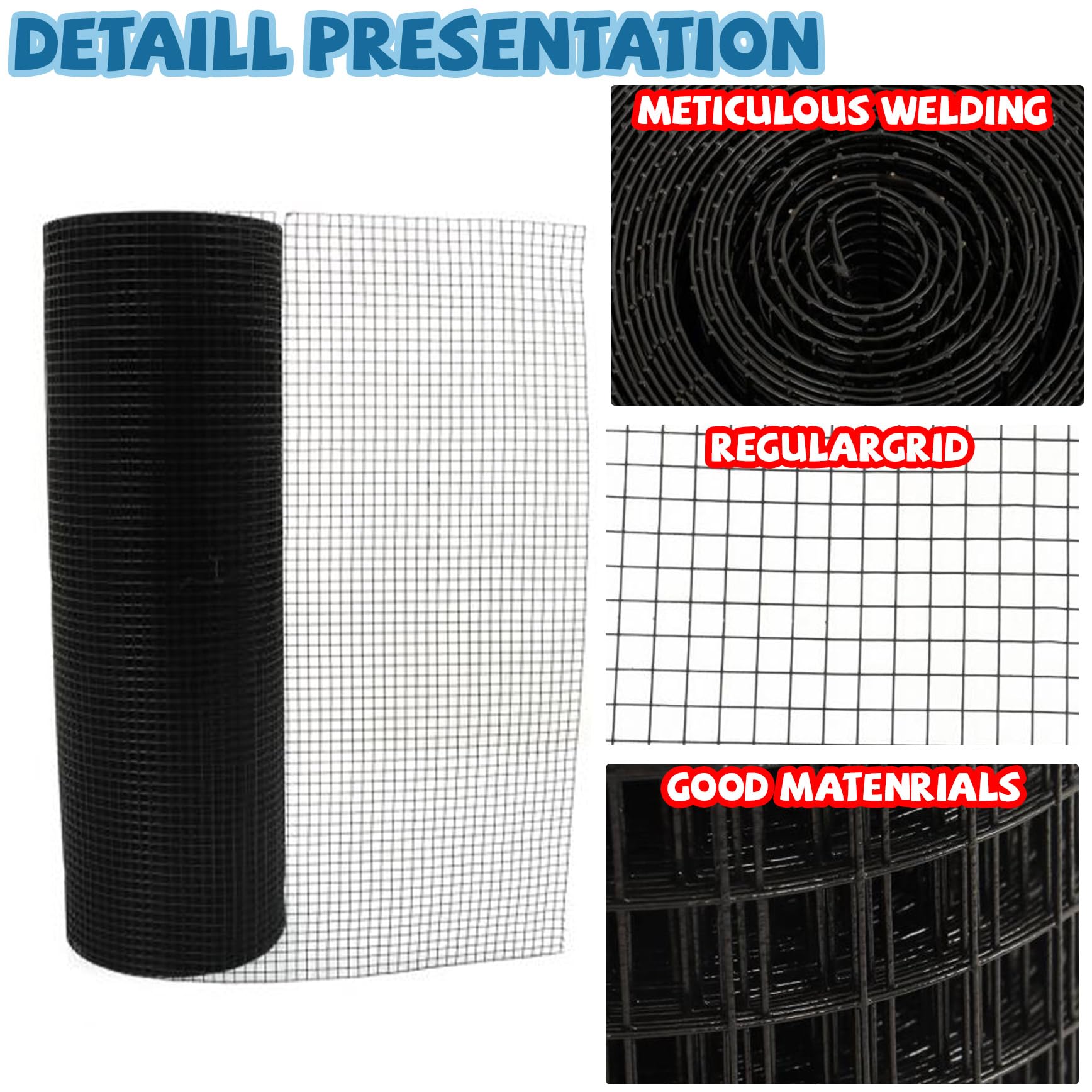 Snapklik.com : 36 Inch X 50 Feet 1 Inch Mesh Cloth Fencing Net 16 Gauge ...