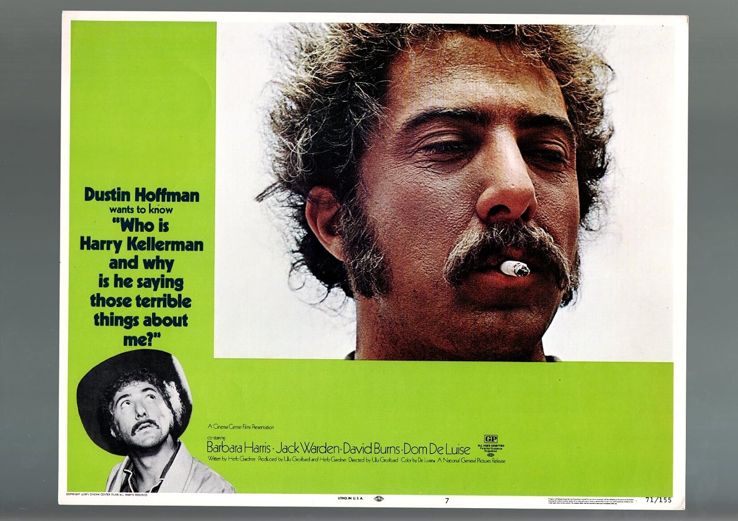 Amazon.com: MOVIE POSTER: WHO IS HARRY KELLERMAN ......-1971-COMEDY ...
