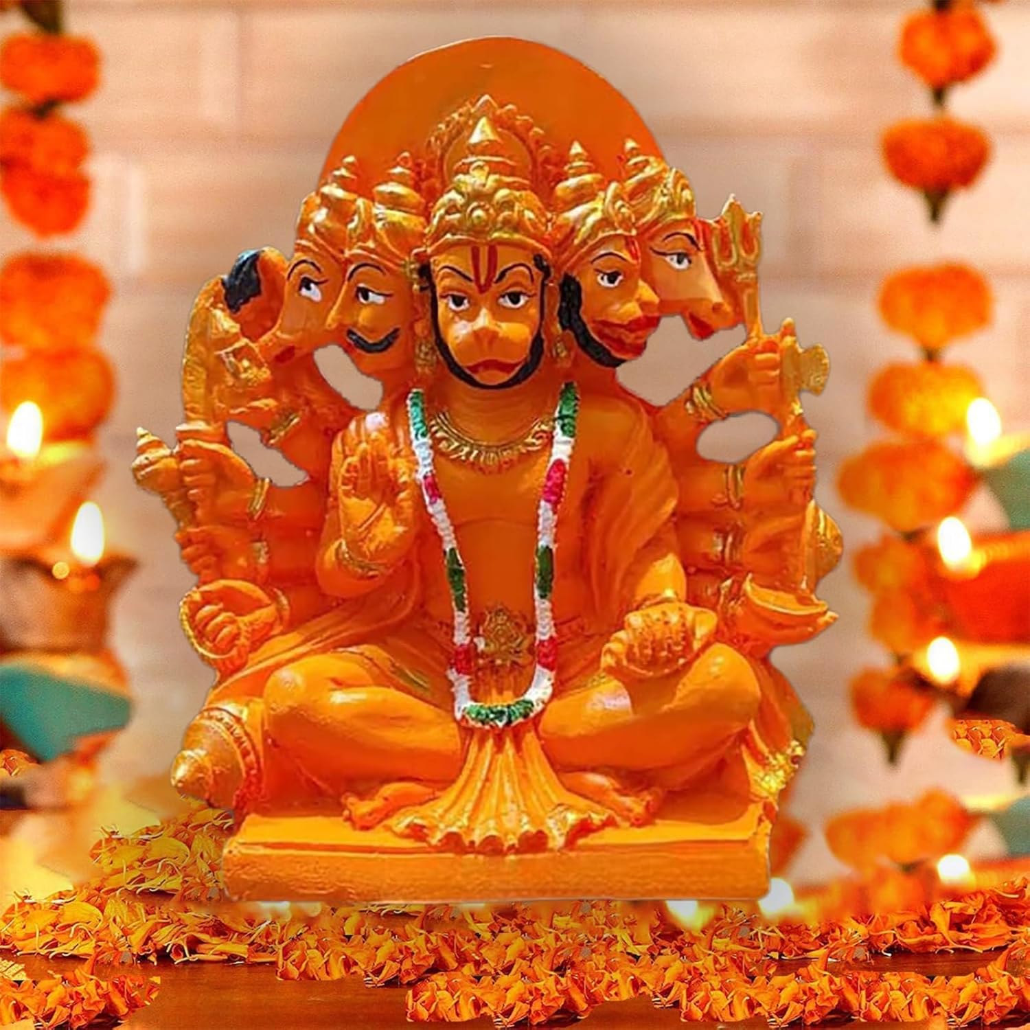 Buy Panchmukhi Hanuman Murti for Pooja | Statue for Home Decor, Gifting ...
