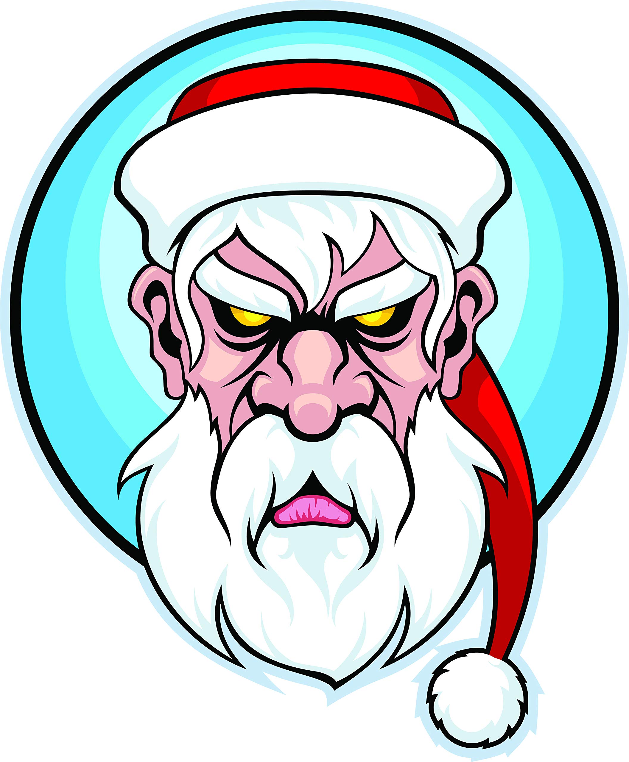 Creepy Santa Cartoon