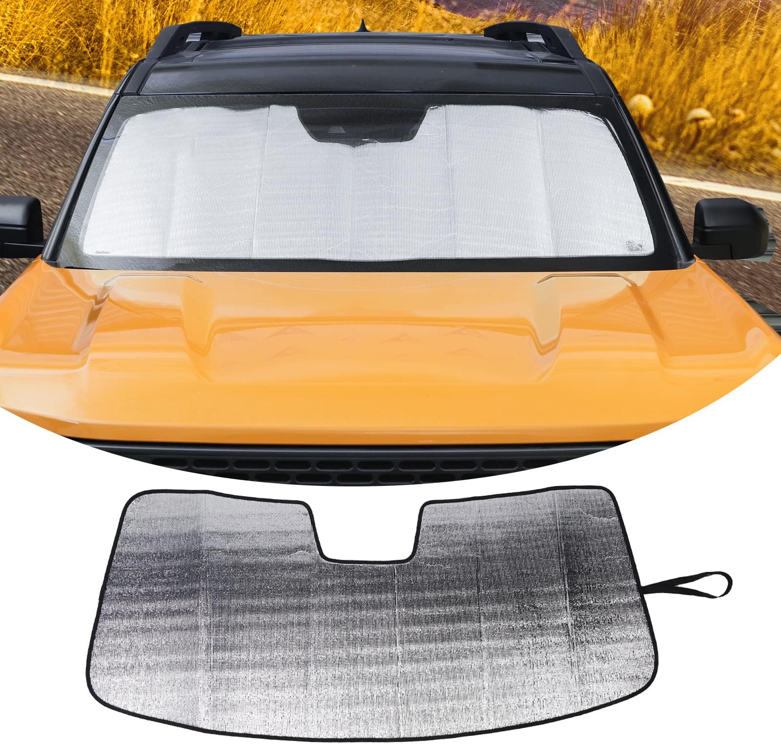 Amazon.com: HTHE Windshield Sun shade Windshield Sunshade Truck Window ...