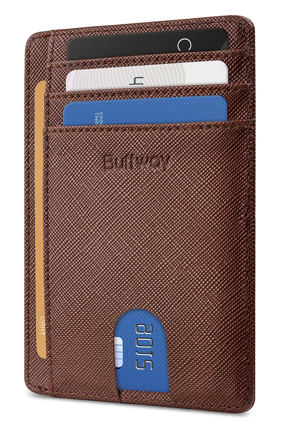 Snapklik.com : Buffway Slim Minimalist Front Pocket RFID Blocking ...