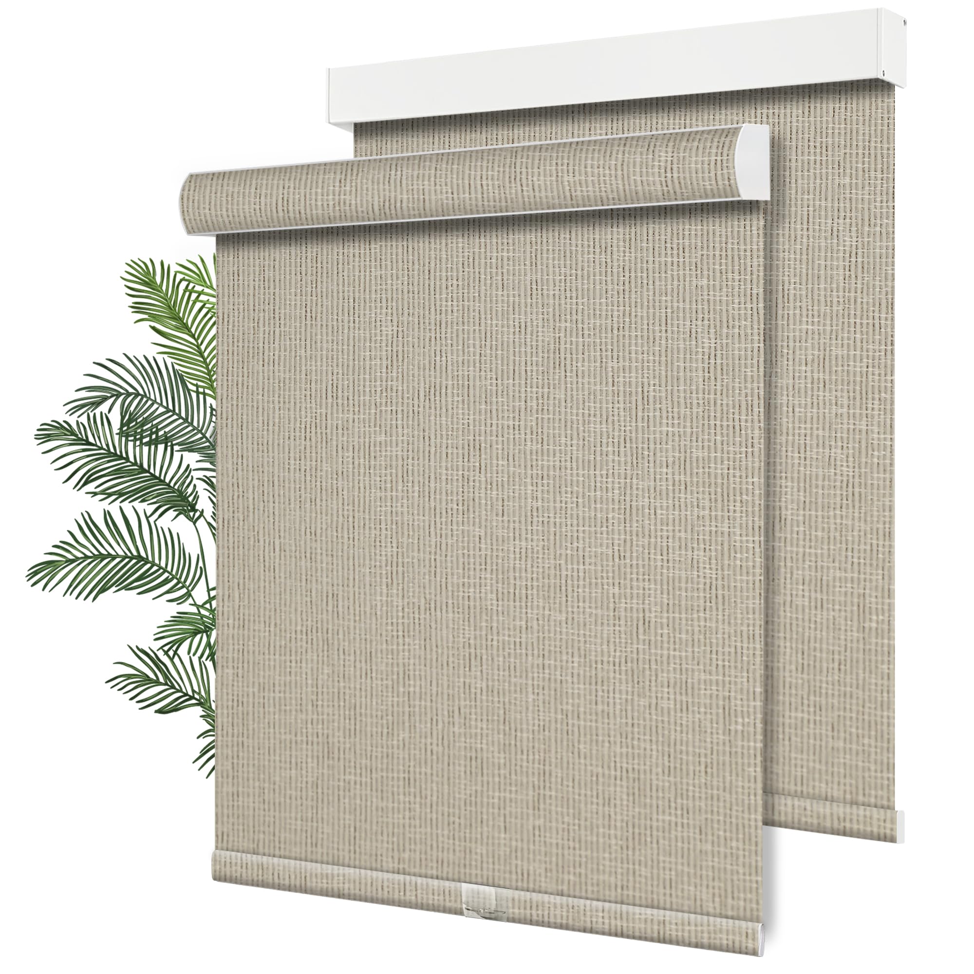 Amazon.com: Aprilsmart 100% Blackout Roller Shades for Indoor Windows ...