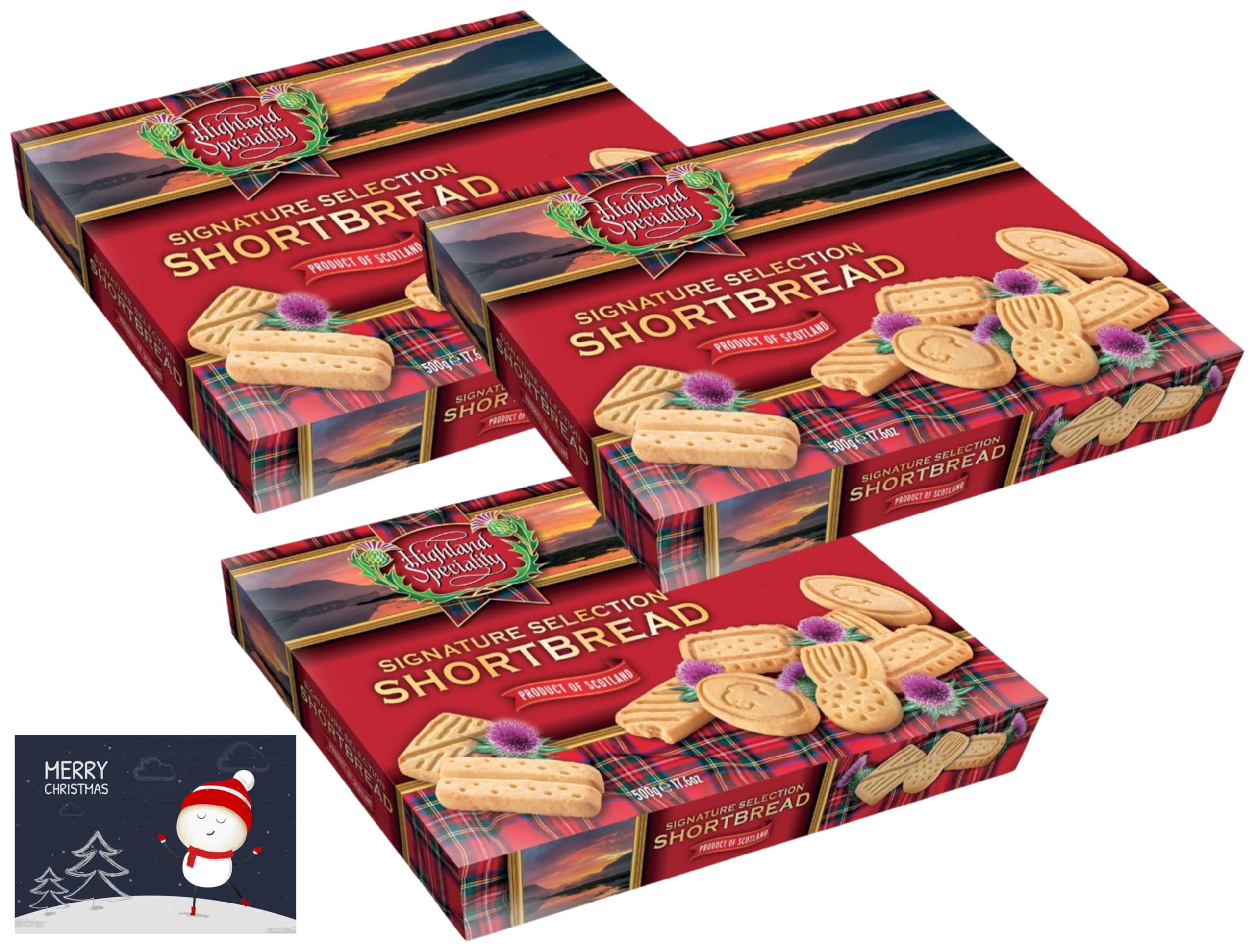 Highland Signature Shortbread Selection 500g - Traditional Scottish ...