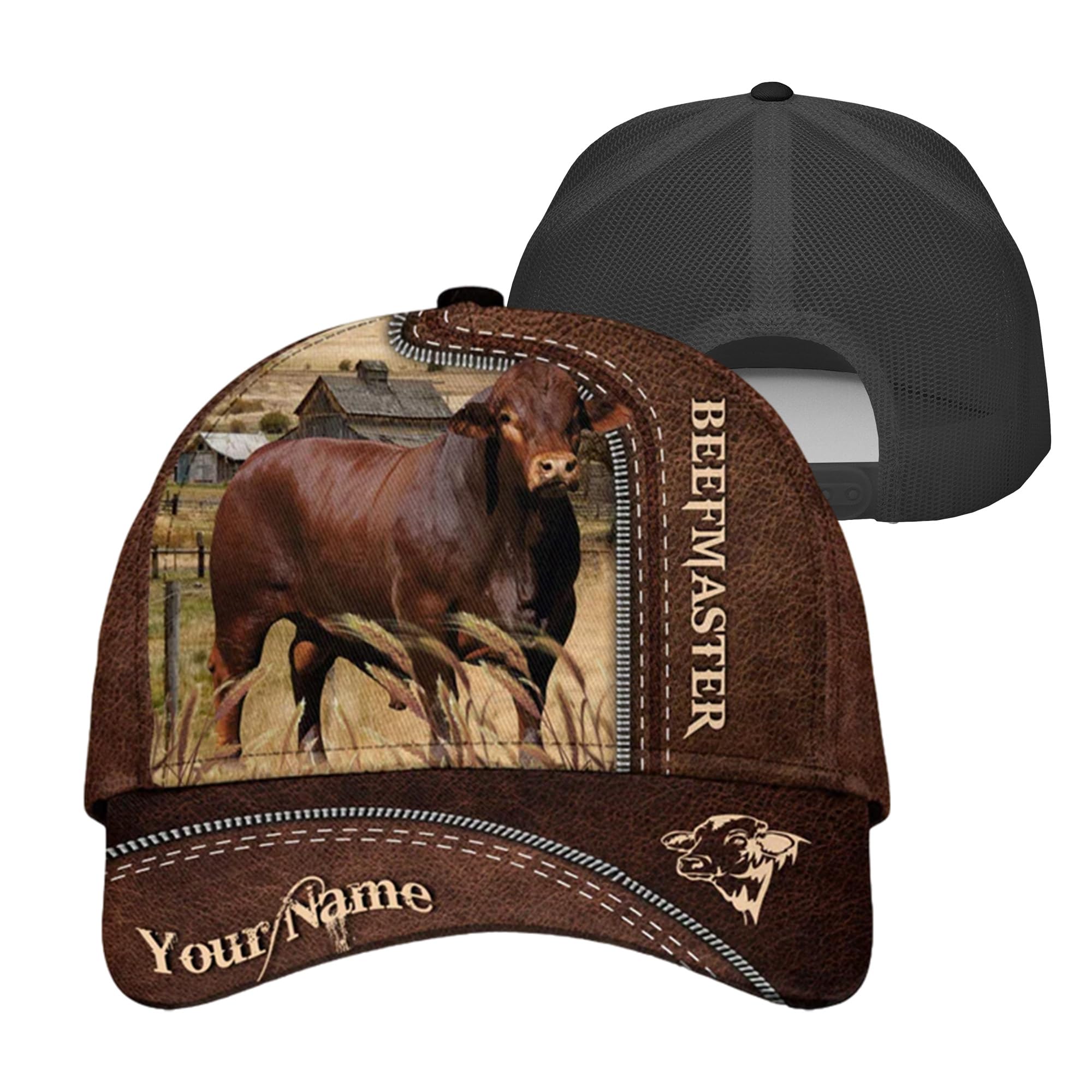 Design Your Own Beefmaster Cow Truckers Hats with Mesh Back Lightweight ...