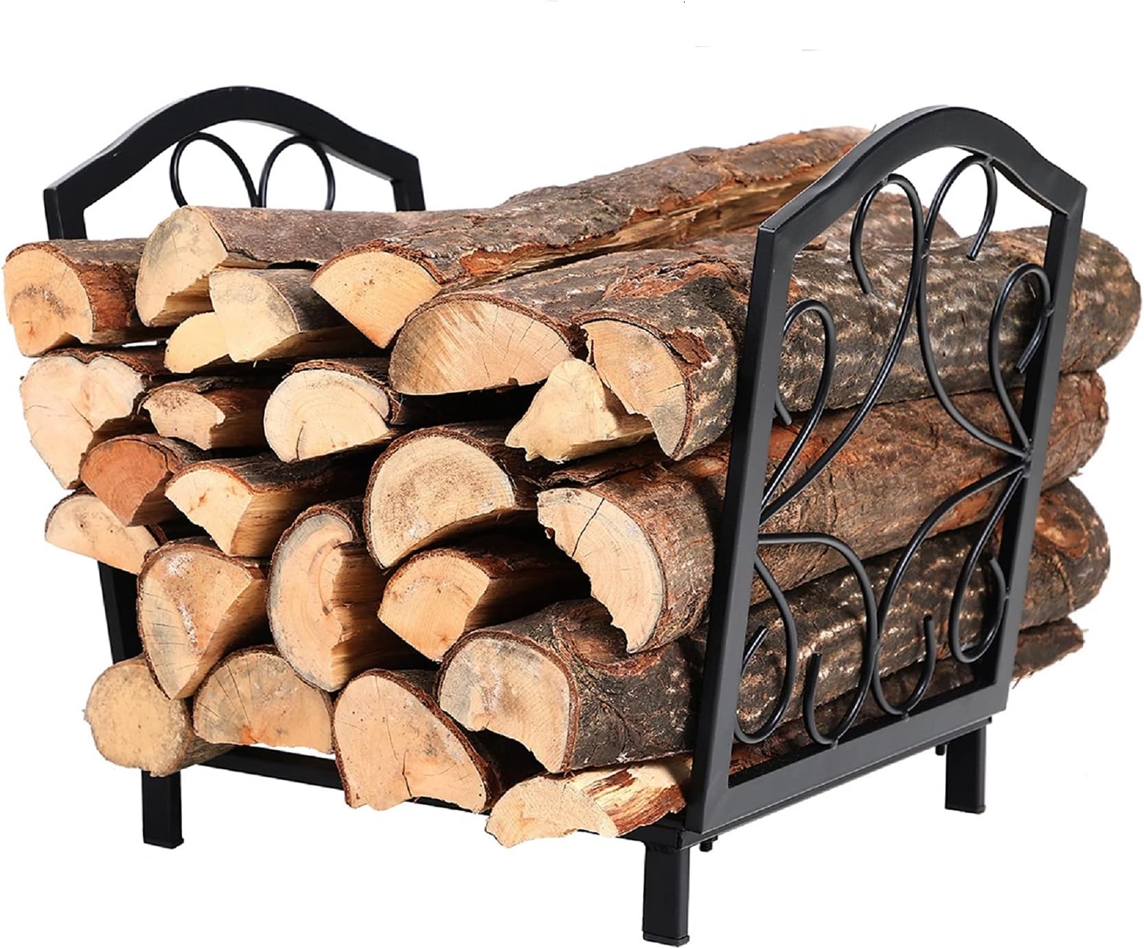 Amazon.com: CKLT Firewood Rack Fireplace Log Holder for Firewood ...