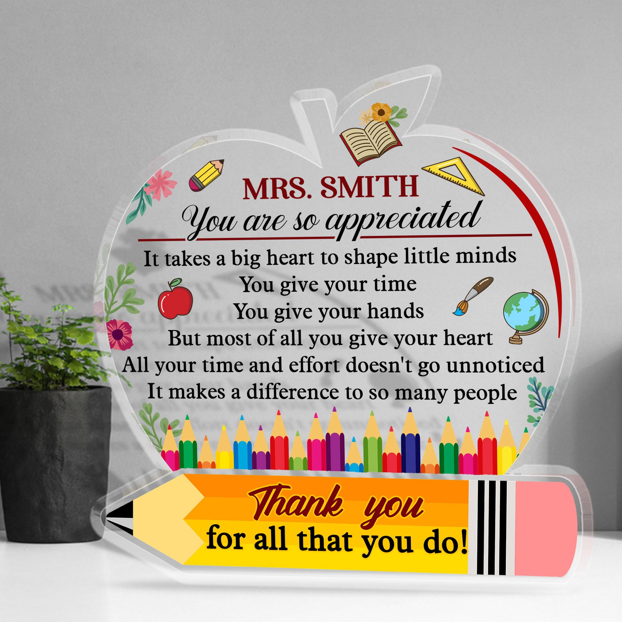 Snapklik.com : Personalized Teacher Gifts From Student, Teacher Custom ...