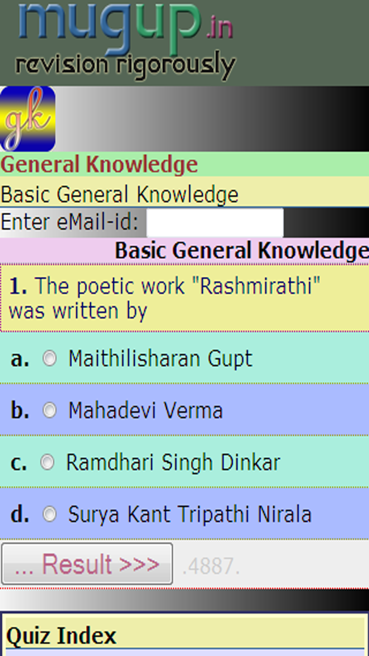 Aplicación GK Basic General Knowledge en Amazon Appstore