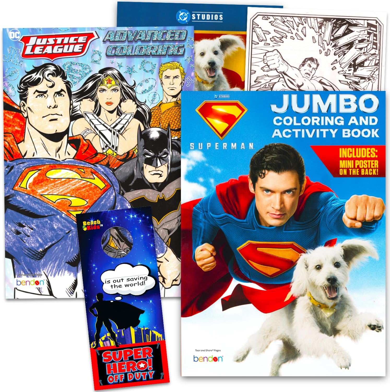 Amazon.com: DC Comics Superman Coloring and Activity Book Set (2 Books ...