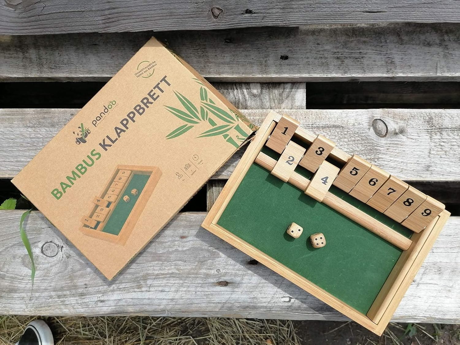 pandoo Shut the Box made of bamboo | board game from 2 persons | Blitz ...