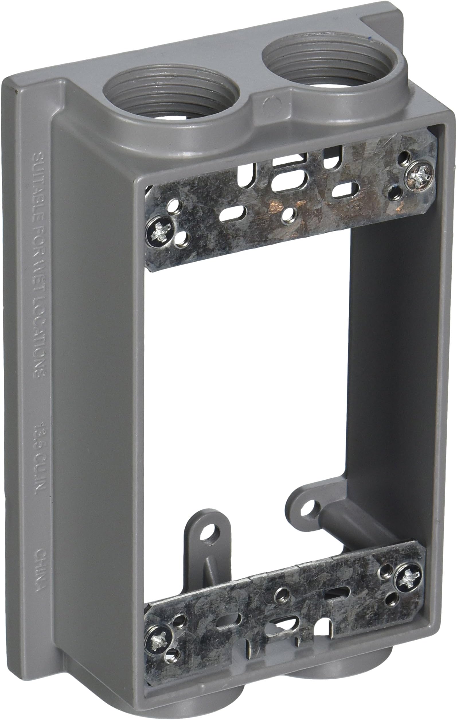 Hubbell-Raco 5406-0 Weatherproof Extension Box, 1 Gang, 18.3 Cu-in X 4 ...