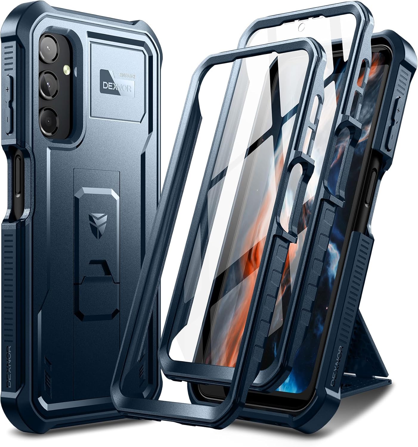 Amazon.com: Dexnor for Samsung Galaxy A25-5G Phone Case, Samsung A24 case [2 Front Frame] [Built ...