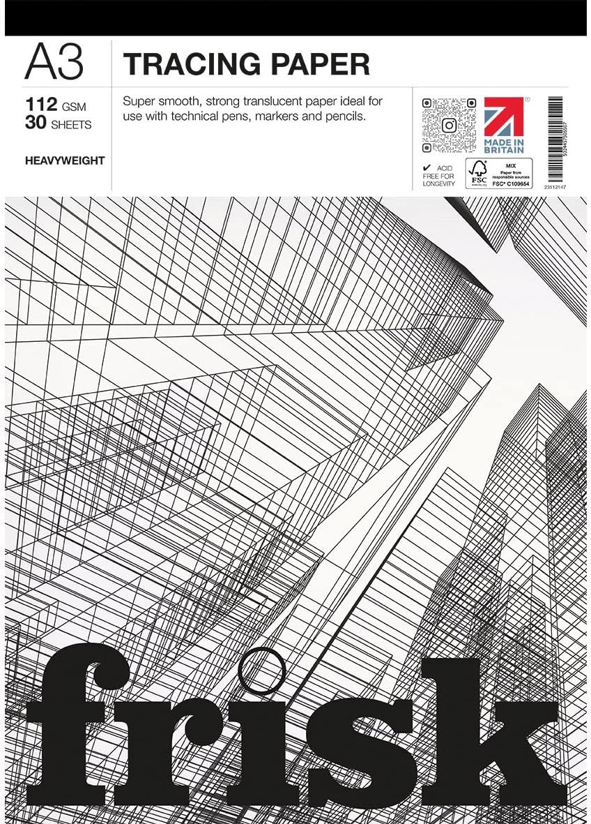 Silvine A3 Everyday Tracing Pad. 40 Sheets of Quality Lightweight ...