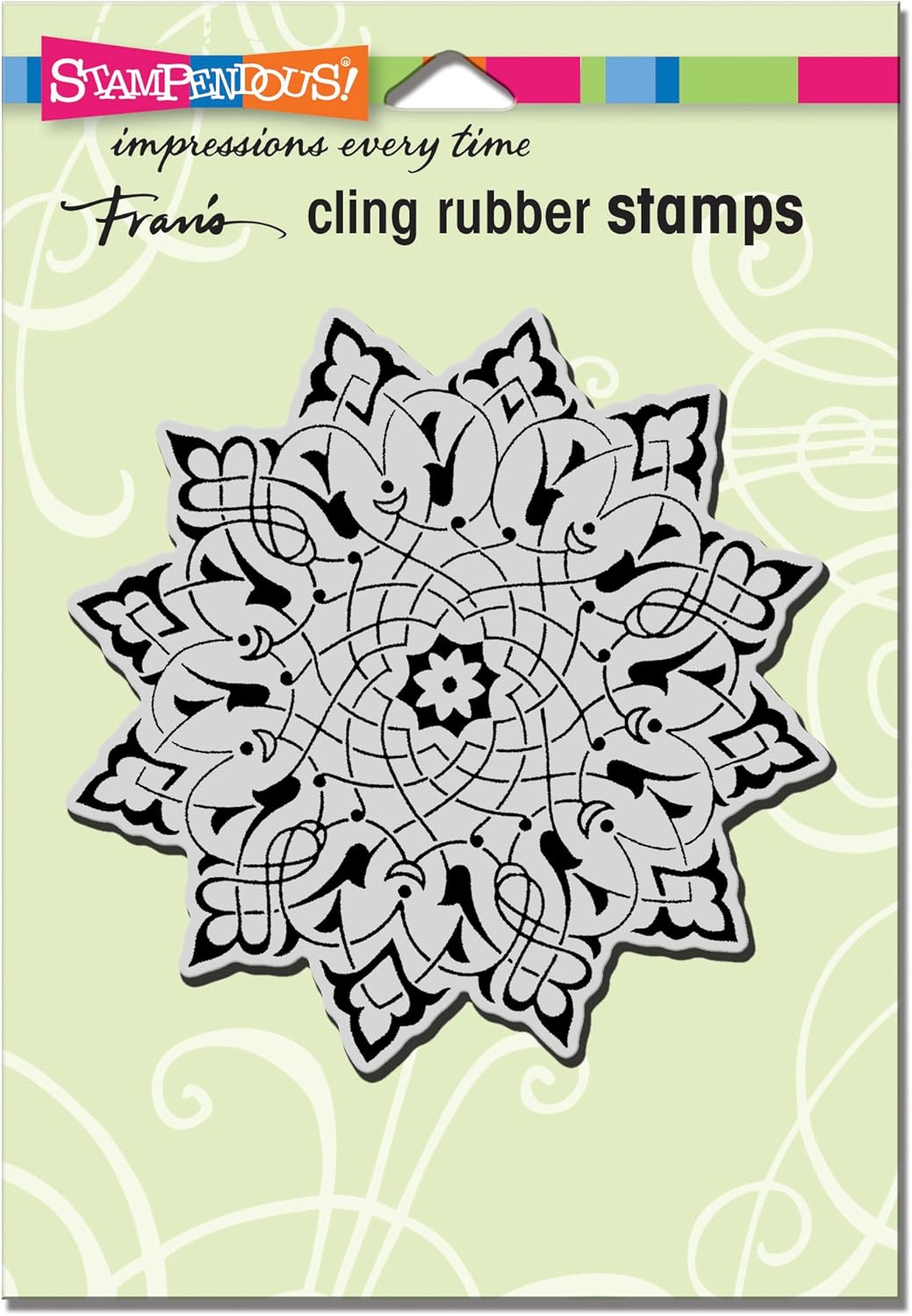 Amazon.com: Stampendous CRW197 Cling Stamp, Arabesque : Toys & Games