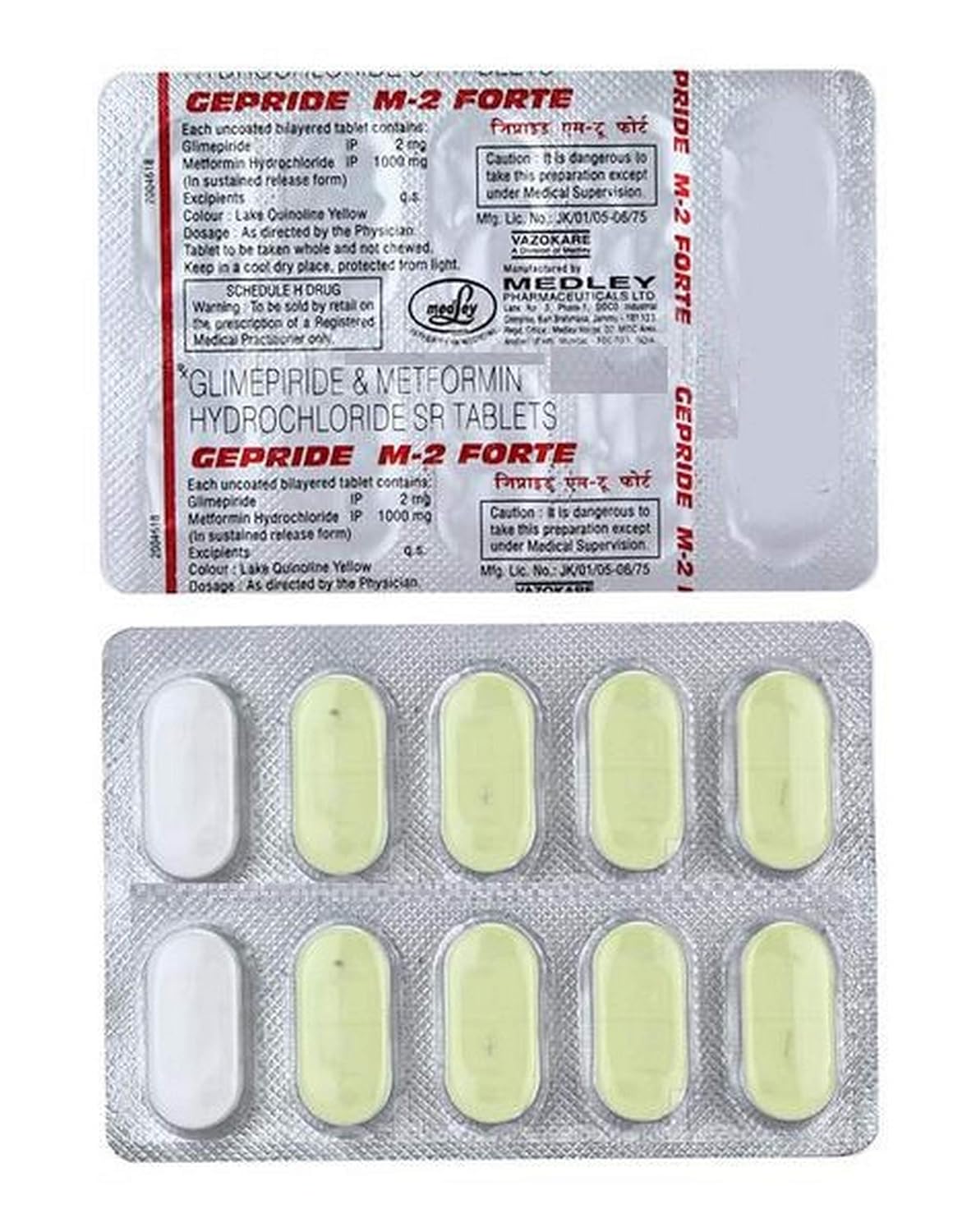 Gepride M-2 Forte - Strip of 10 Tablets : Amazon.in: Health & Personal Care