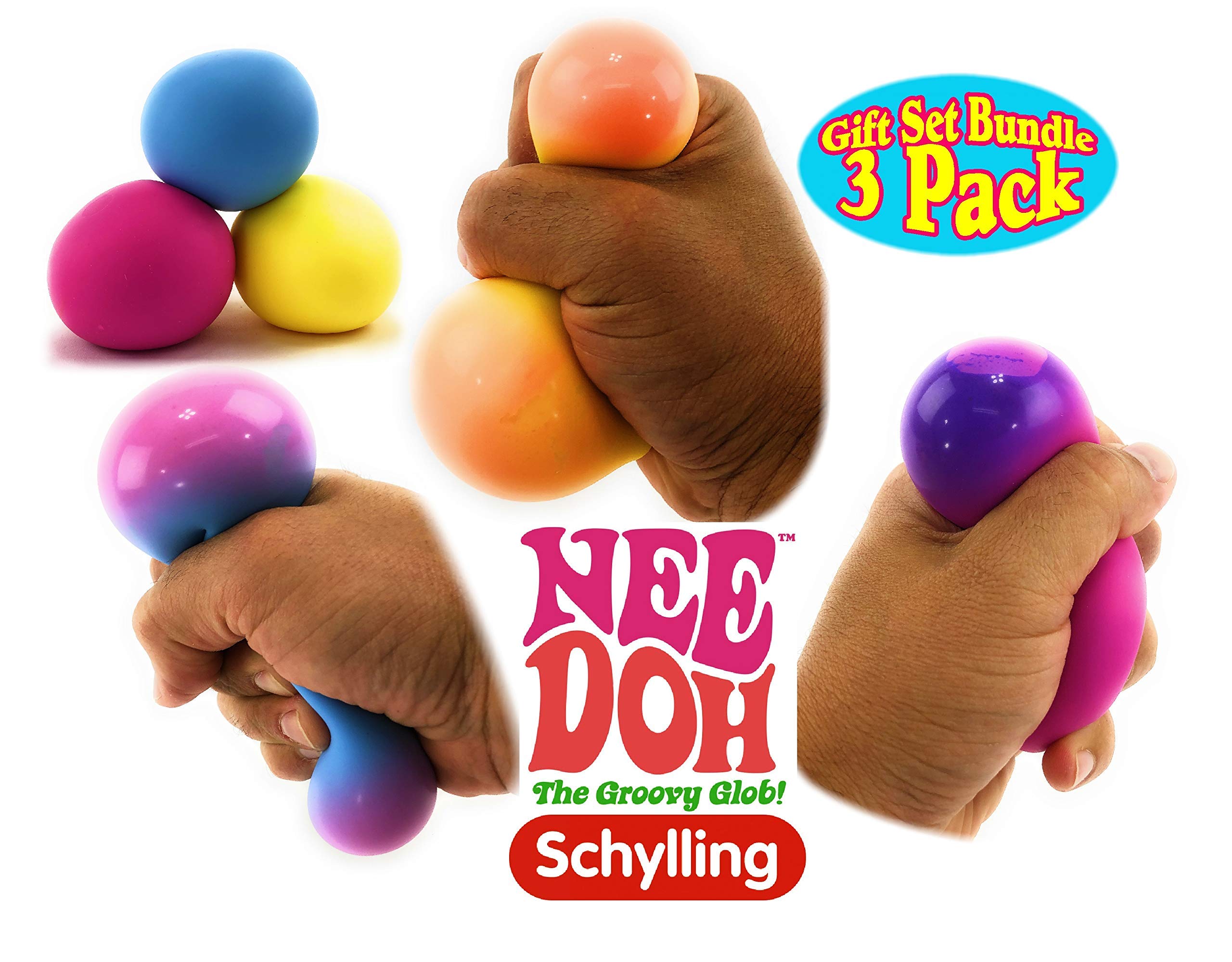 Nee-Doh Schylling Color Change Groovy Glob! Squishy, Squeezy, Stretchy ...