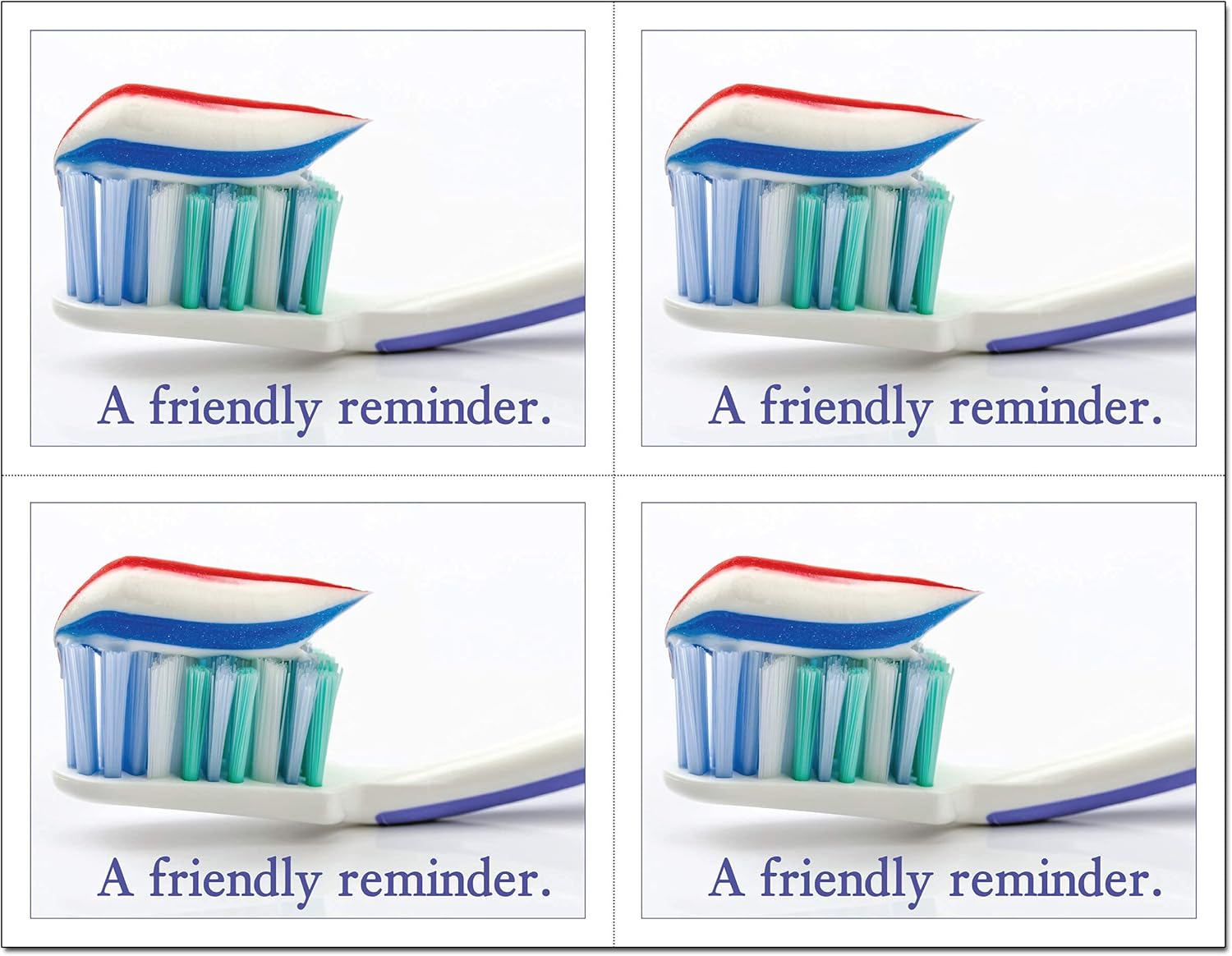 Amazon.com : Custom Recall Laser Reminder Postcards, Dental Appointment ...