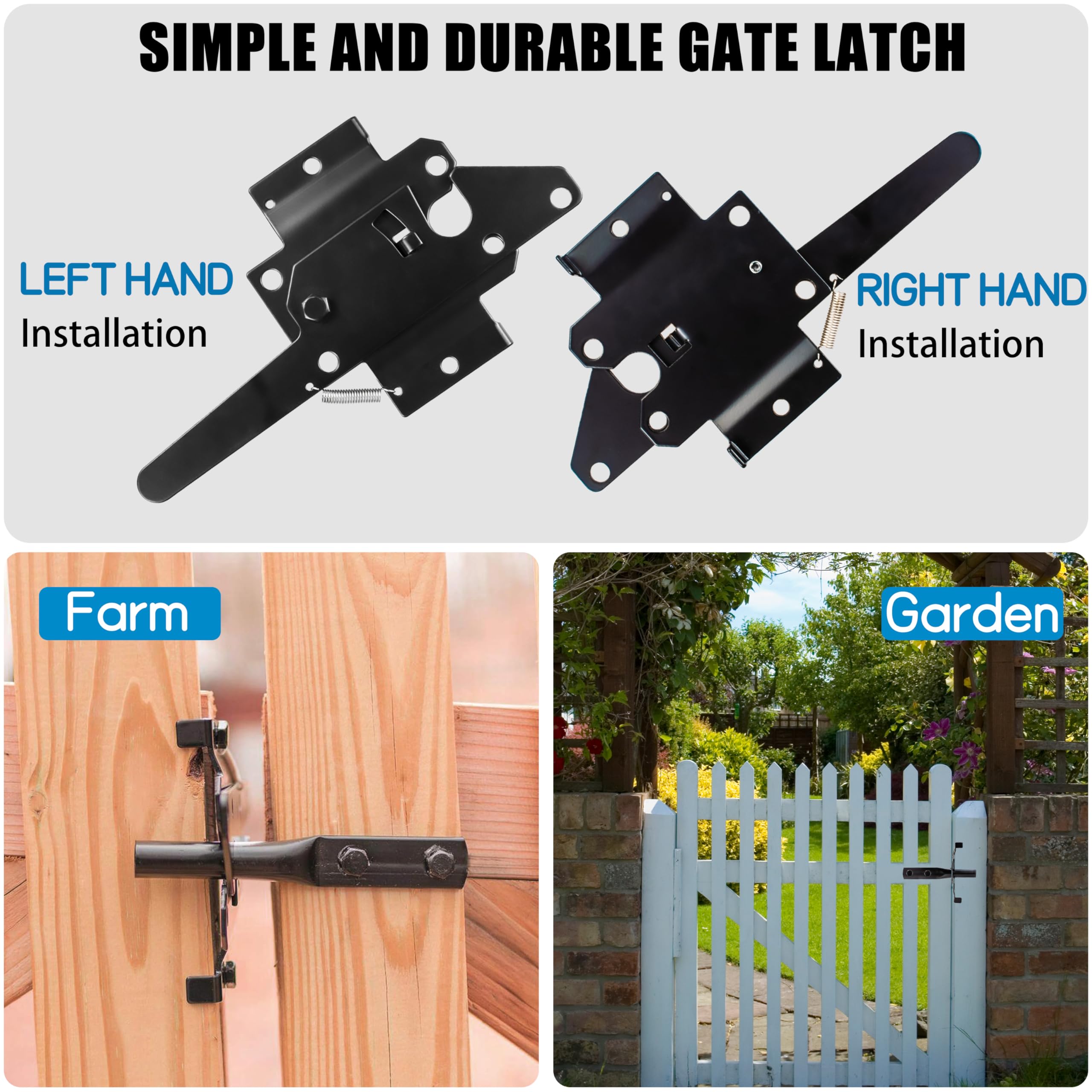 Automatic Farm Gate Latch Solar Powered Gate Opener Extra Heavy Duty