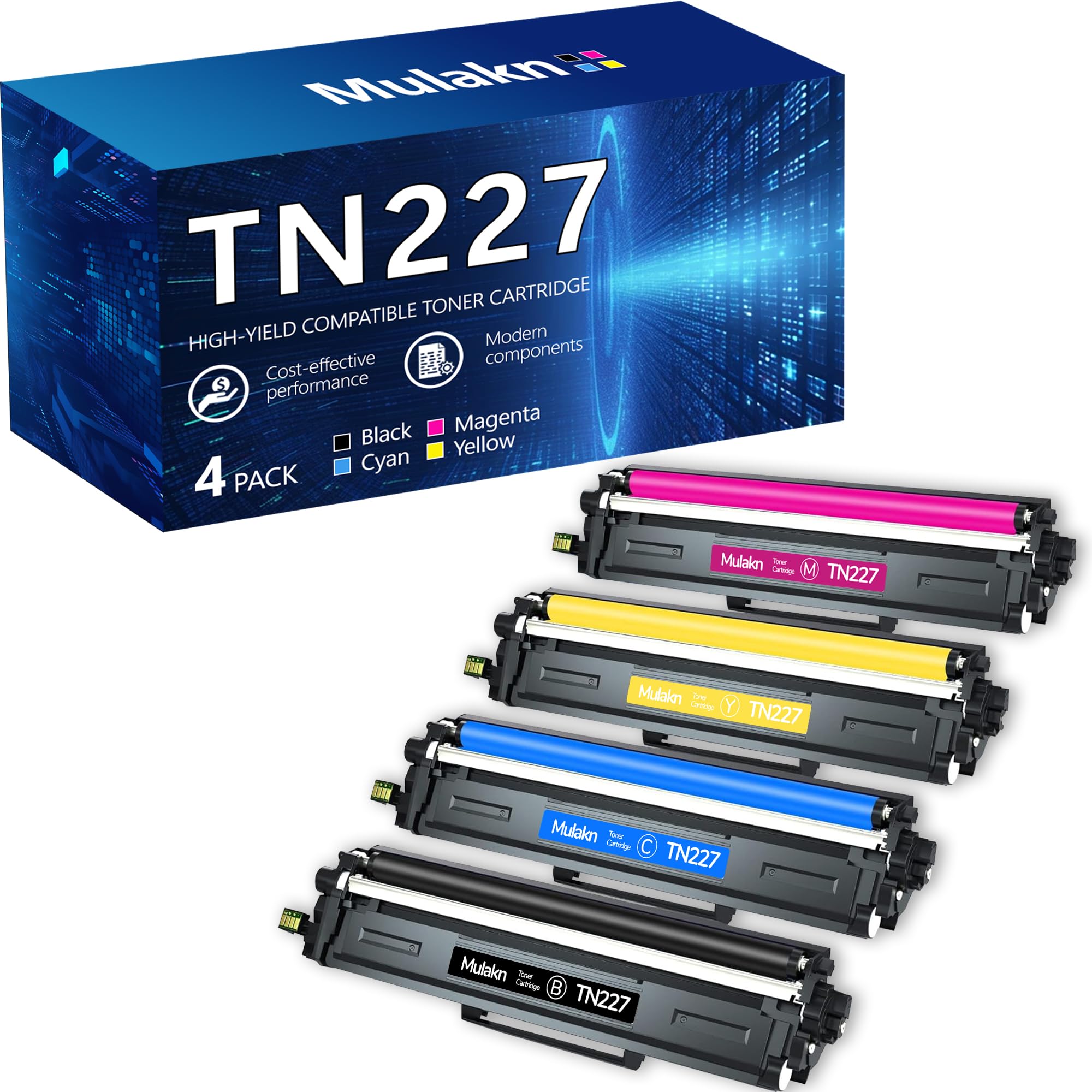 Amazon.com: TN227 Toner Cartridge for Brother TN227 TN-227 TN-223 TN ...