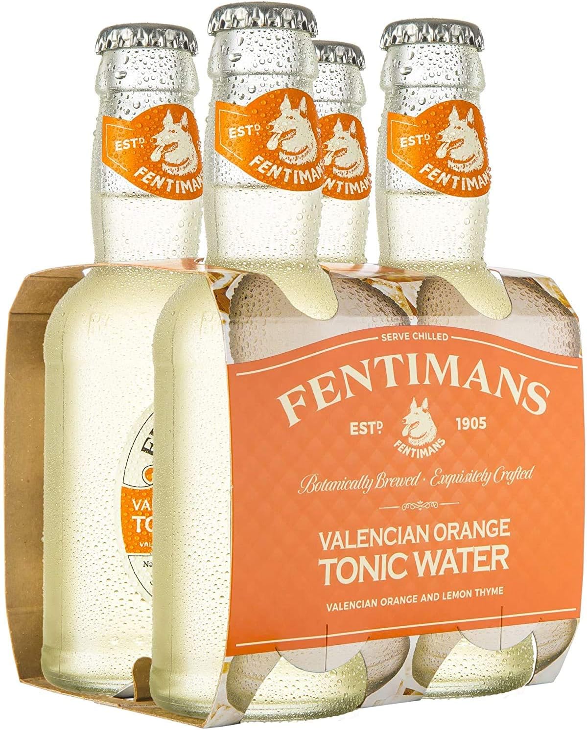 Fentimans Valencian Orange Tonic Water, Botanically Brewed, All Natural ...