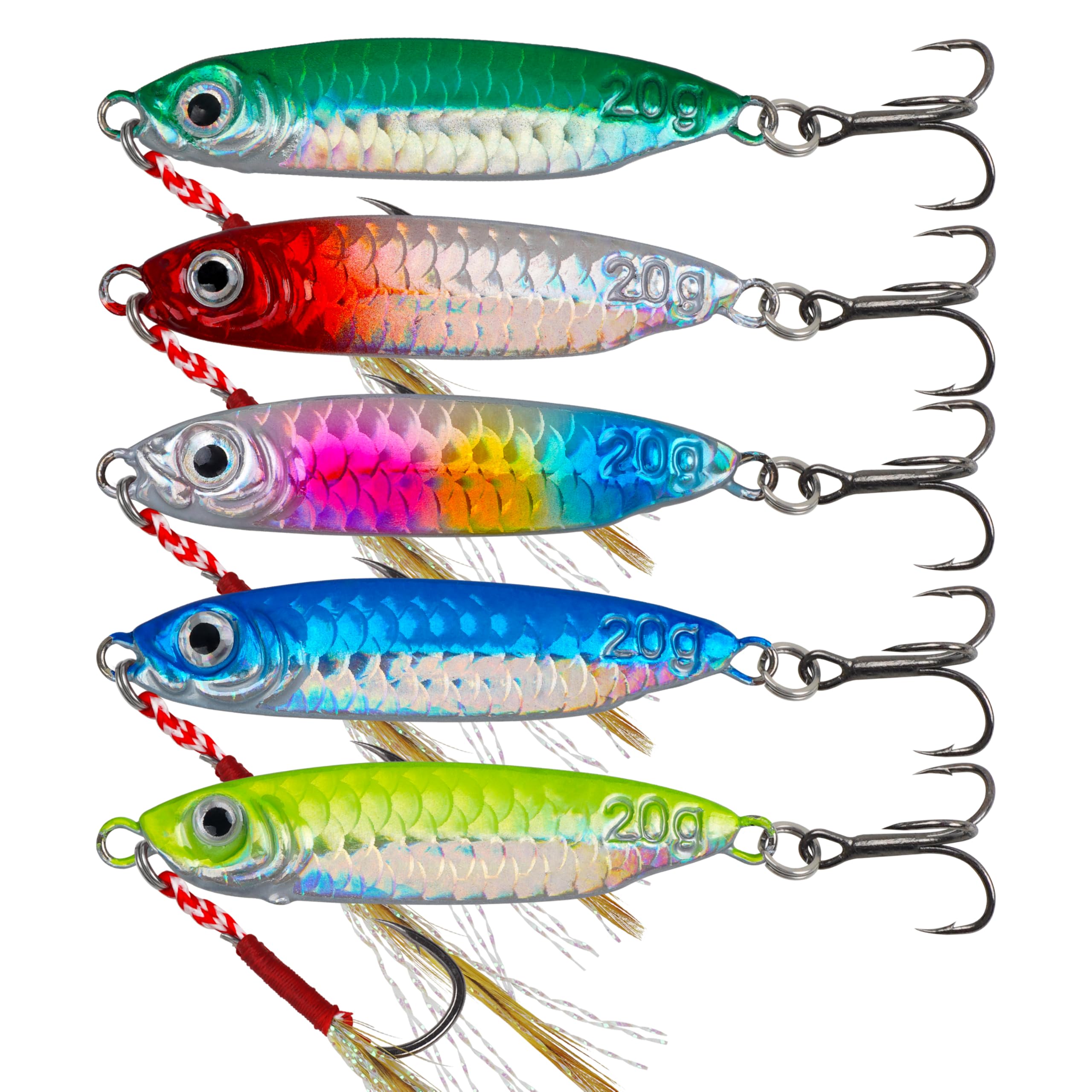 Amazon.com : Saltwater Fishing Jigs Metal Jigging Spoon Long Casting ...