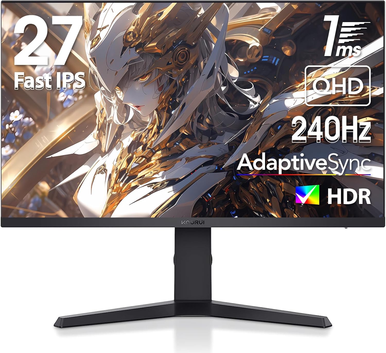 Amazon.co.jp: KOORUI 27E3QK Gaming Monitor, 27-inch WQHD (2560 x 1440 ...