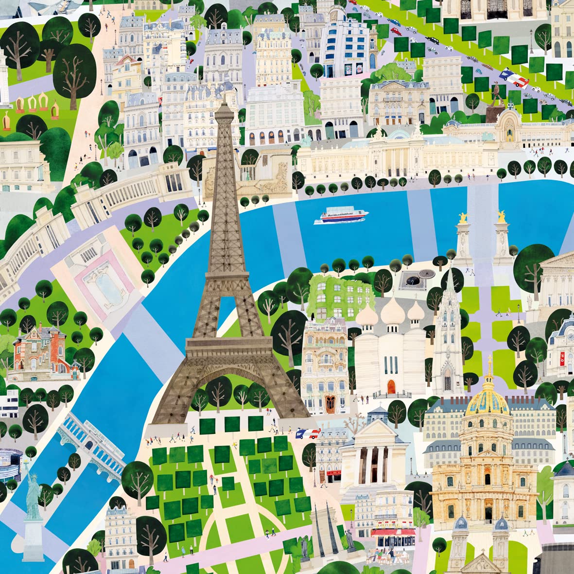 Buy Map of Paris - High quality signed A1 Fine Art print Online at ...