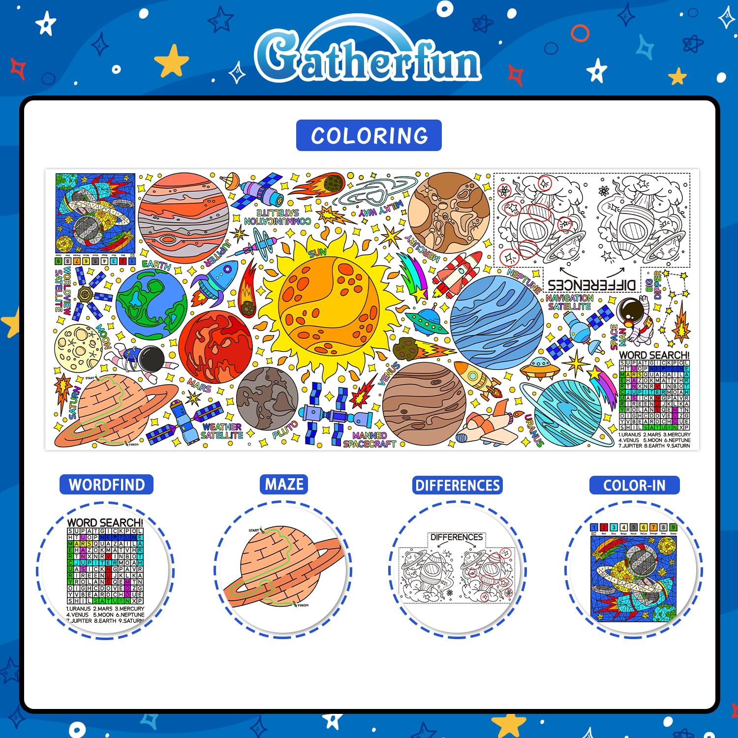 Snapklik.com : Gatherfun Giant Coloring Poster For Classroom Wall ...