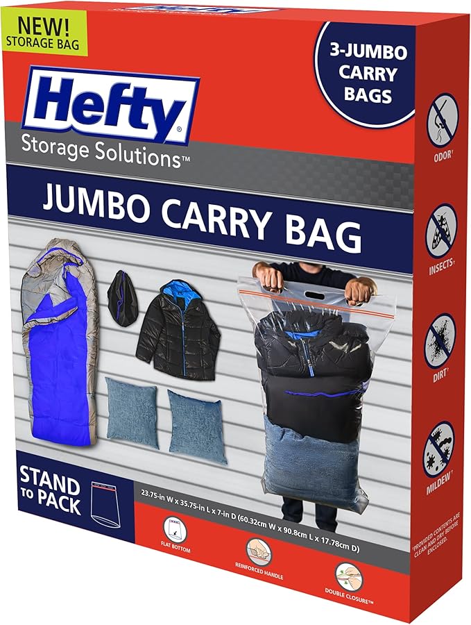 Amazon.com: Hefty Carry Bags 3 Jumbo : Health & Household
