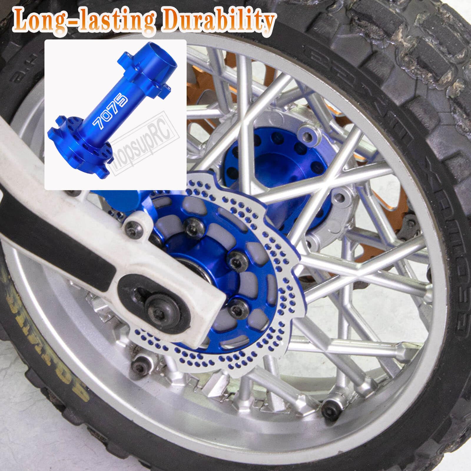 Snapklik.com : hopsupRC Aluminum 7075-T6 Front & Rear Wheel Hub Hex ...