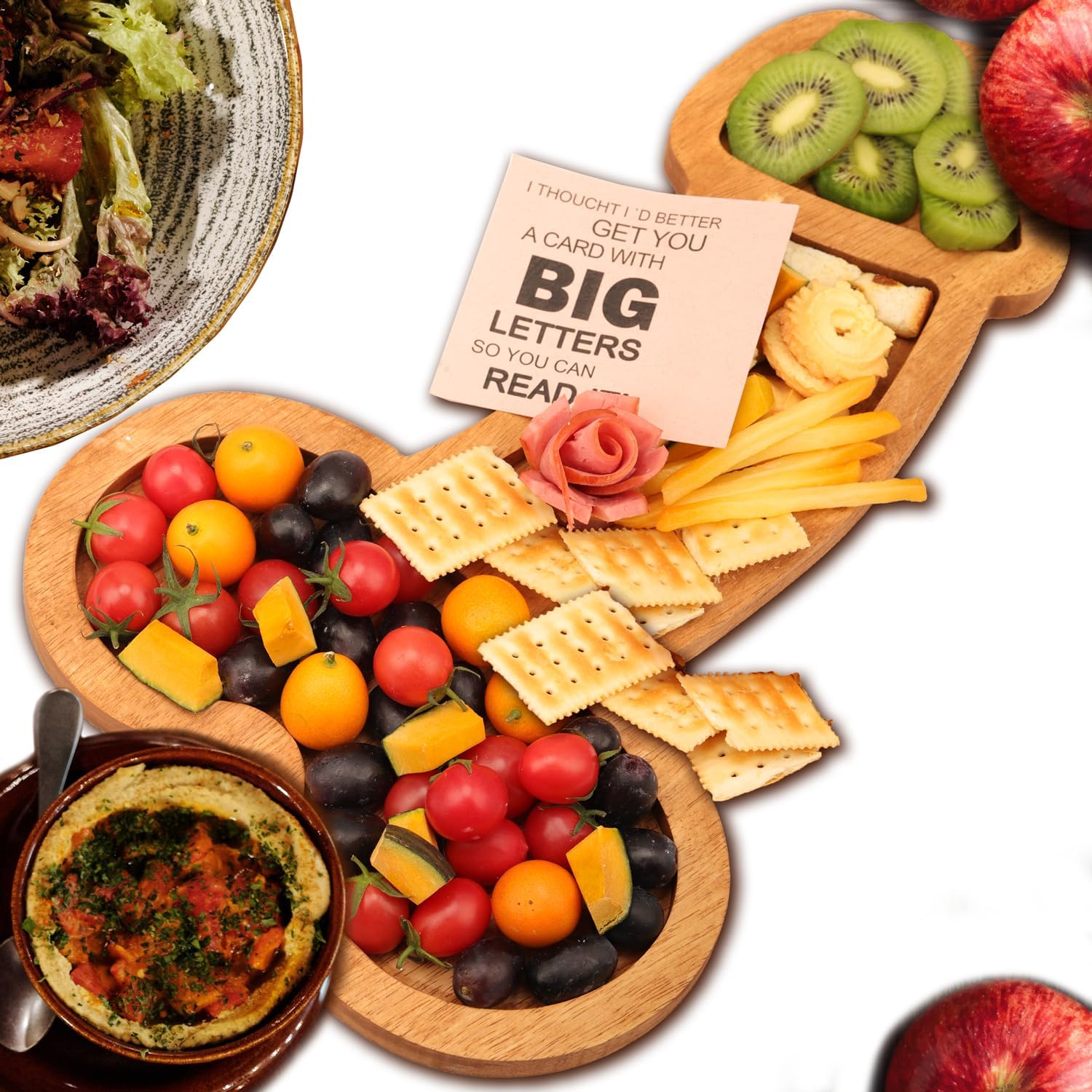 Amazon.com | Jiulory Extra Large Cheese Board, Charcuterie Board, Solid ...