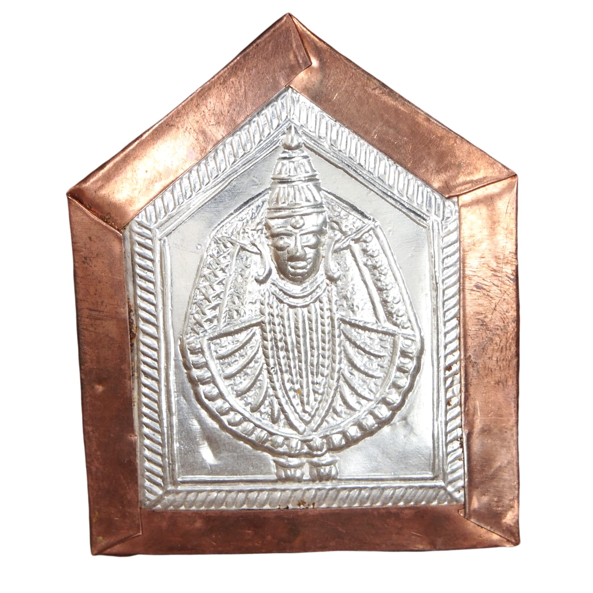 Nakoda Gold & Silver Mahalaxmi Devi (Maharashtrian Dev Tak) Pure Silver ...