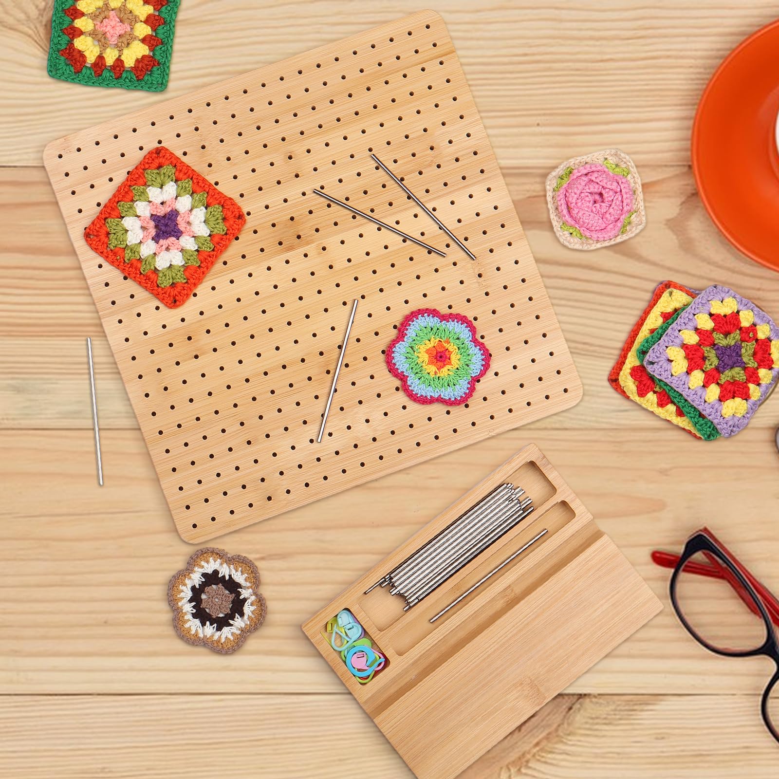 Coopay Blocking Board for Crochet, Large Crochet Blocking Board and ...