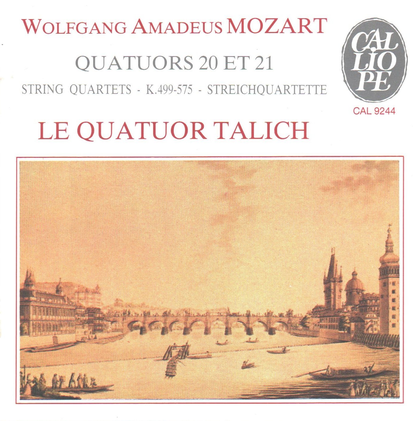 Mozart, Le Quatuor Talich - Mozart: Quatuors Nos. 20 & 21 (String ...