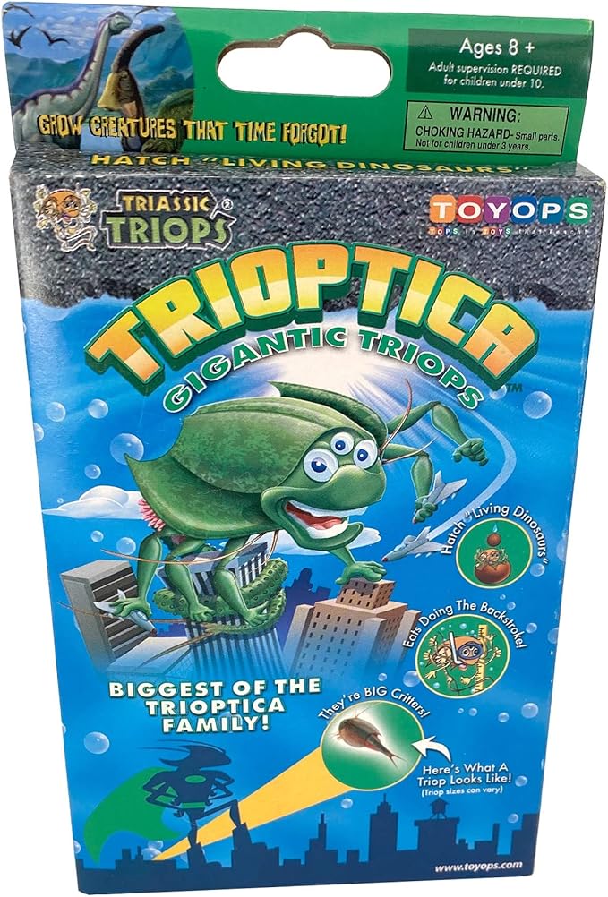 Amazon.com: TRIASSIC TRIOPS - Gigantic Triops Kit, Contains Eggs, Food ...