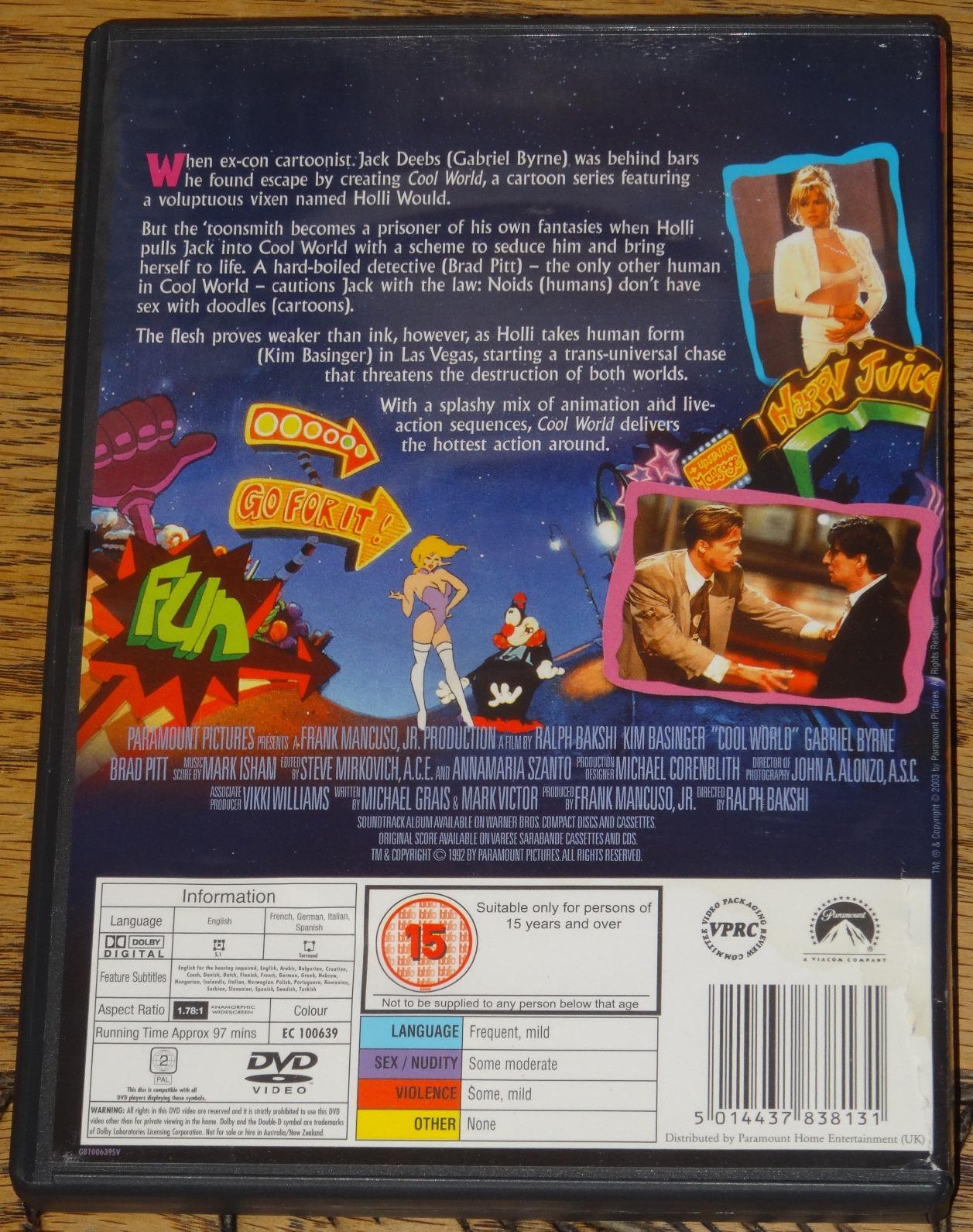 Cool World [VHS] : Michele Abrams, Janni Brenn-Lowen, Gabriel Byrne ...