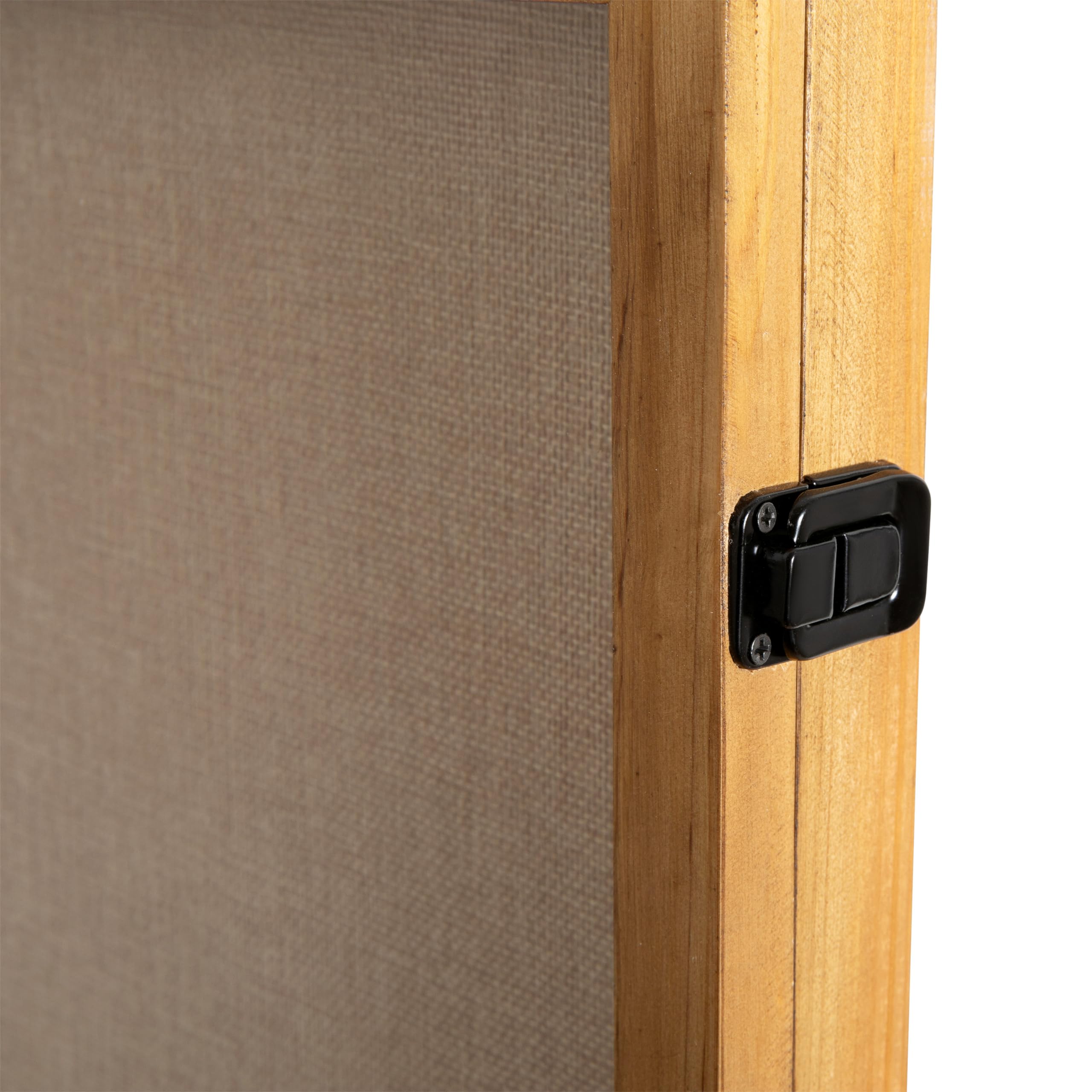 Flash Furniture Peyton Shadow Box Display Case, Solid Pine Wood Frame ...