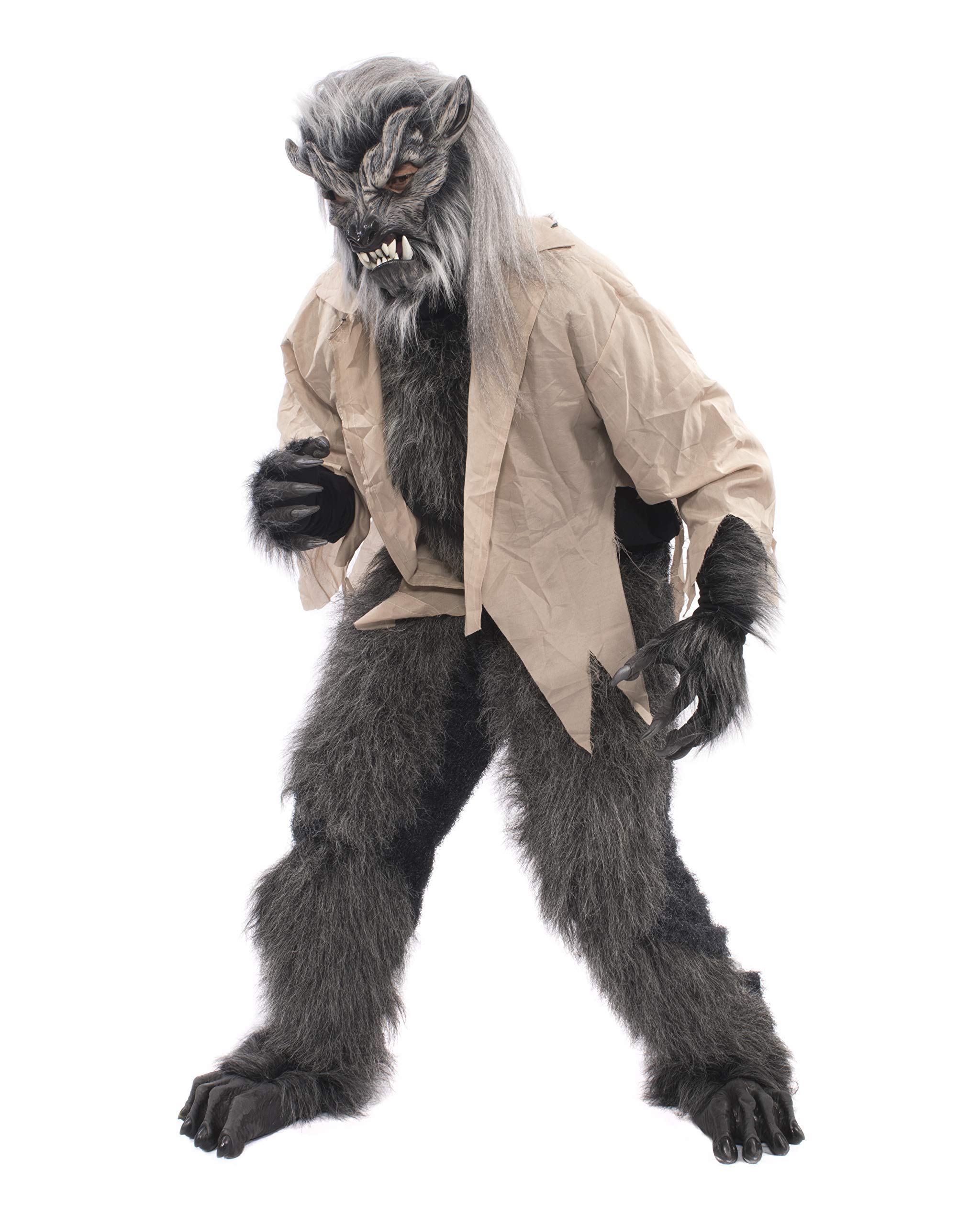 Amazon.com: Zagone Studios Men's Werewolf Costume Night Crawler with ...