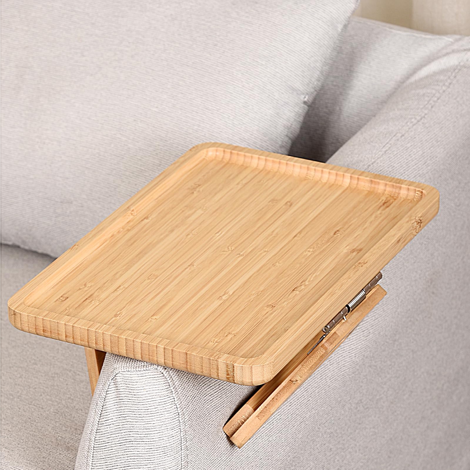 Amazon.com: Clip Tray Side Table, Couch Tray for Arm, Sofa Arm Table ...
