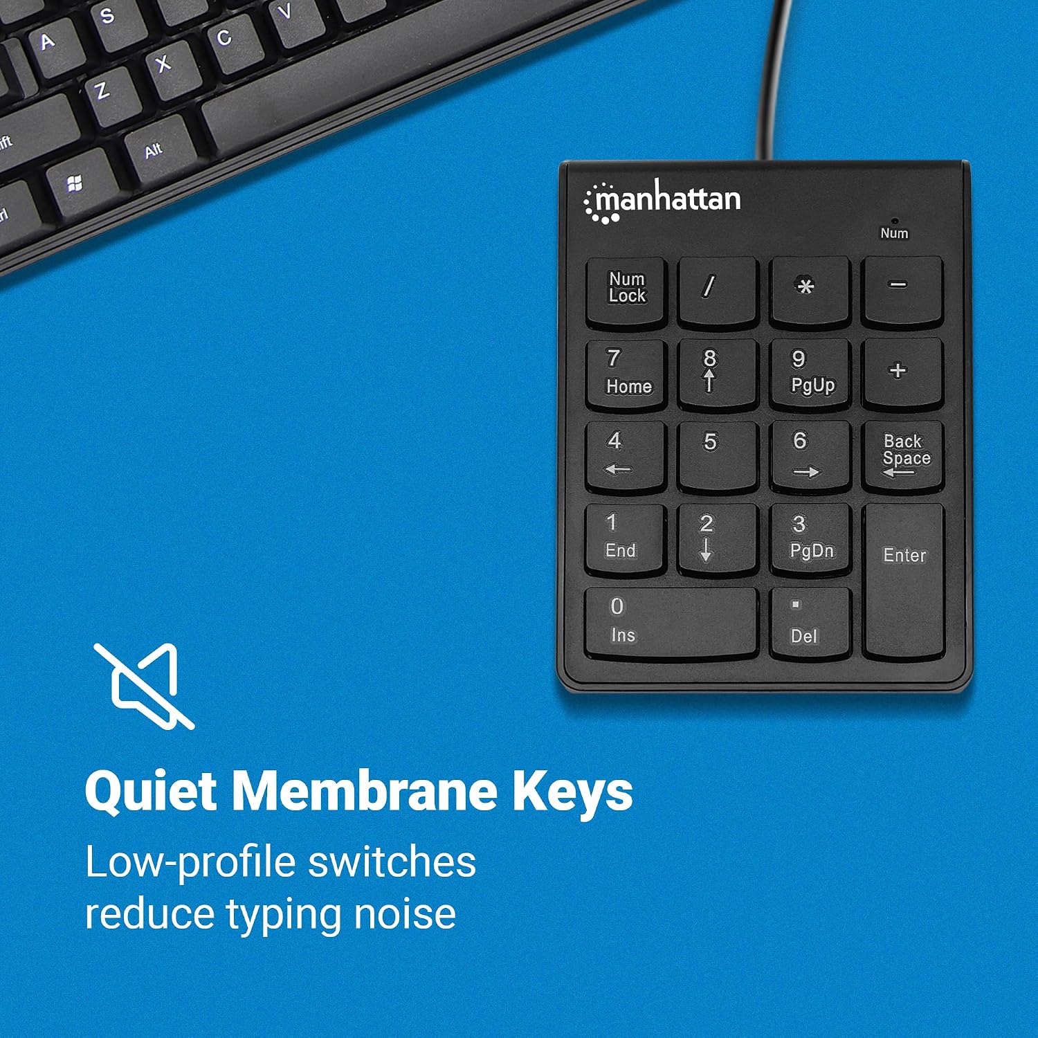 Slim Wired USB Numeric Keypad – 18 Full Size Keys, Sri Lanka | Ubuy