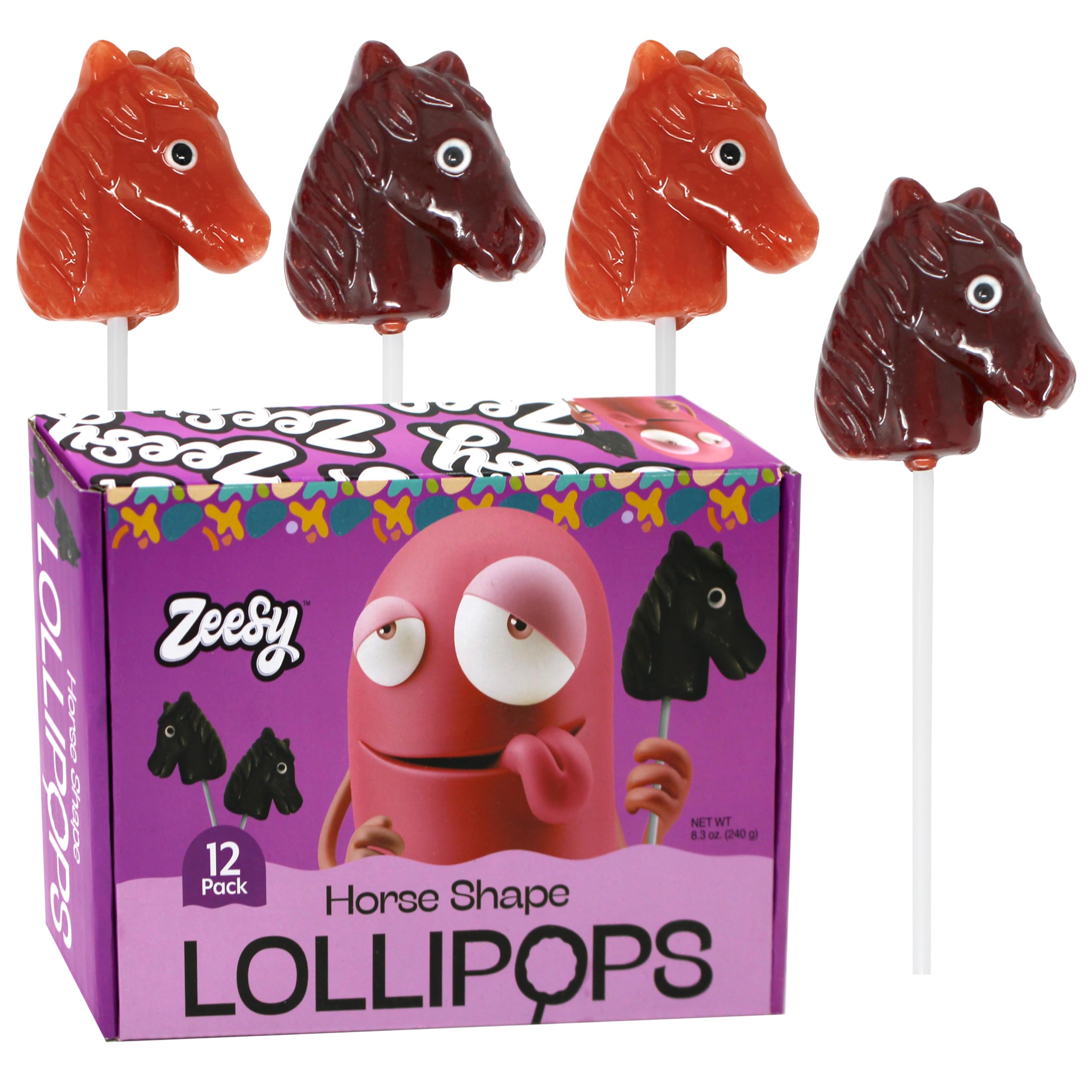 Amazon.com : Horse Suckers - 12 Horse Lollipops Individually Wrapped ...