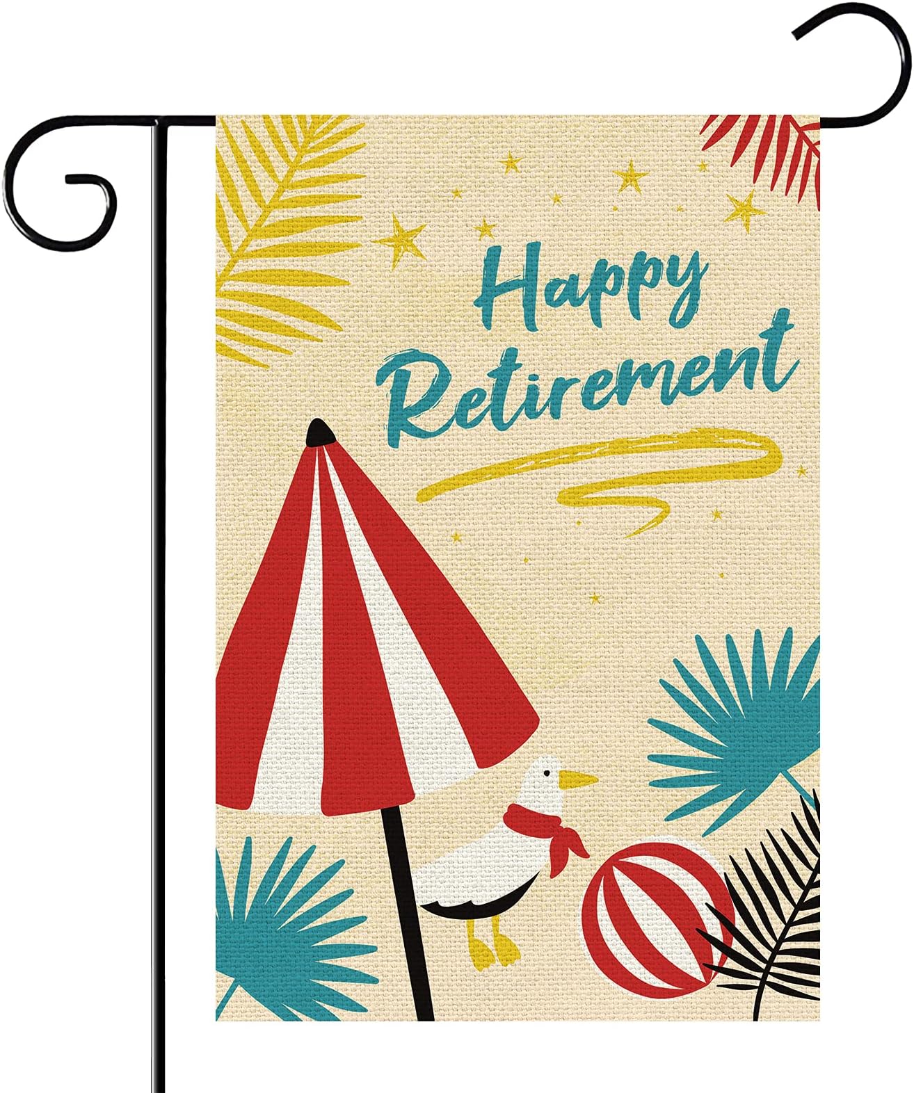 Amazon.com : WeBenison Happy Retirement Garden Flag - Farewell Party ...