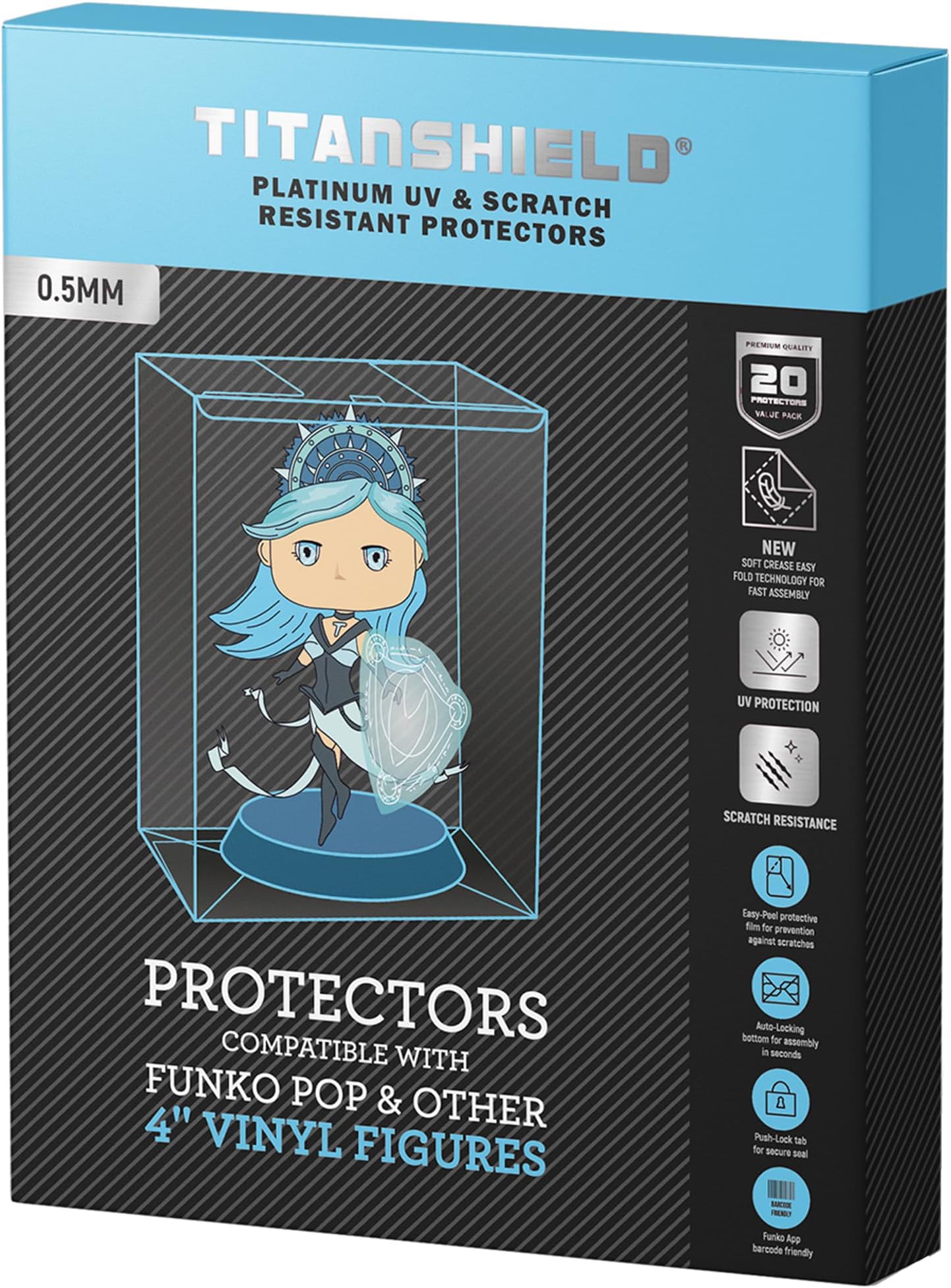 Amazon.com: TitanShield 0.5mm Platinum UV and Scratch Resistant Pop ...