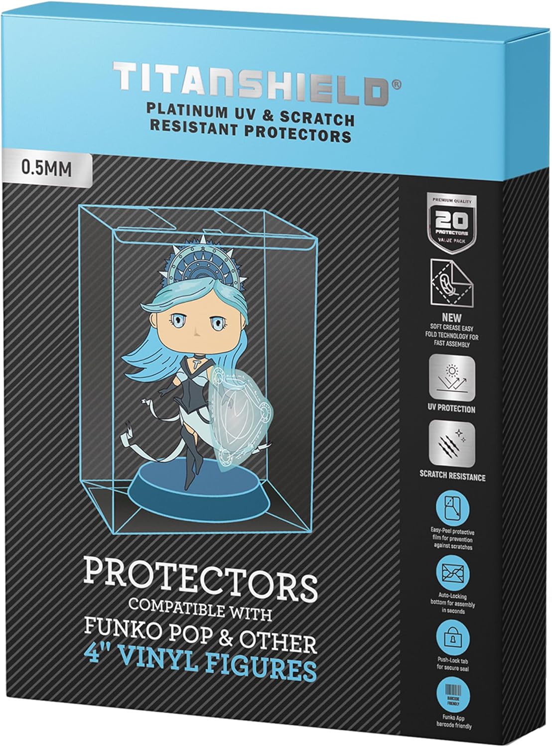 Amazon.com: TitanShield 0.5mm Platinum UV and Scratch Resistant Pop ...