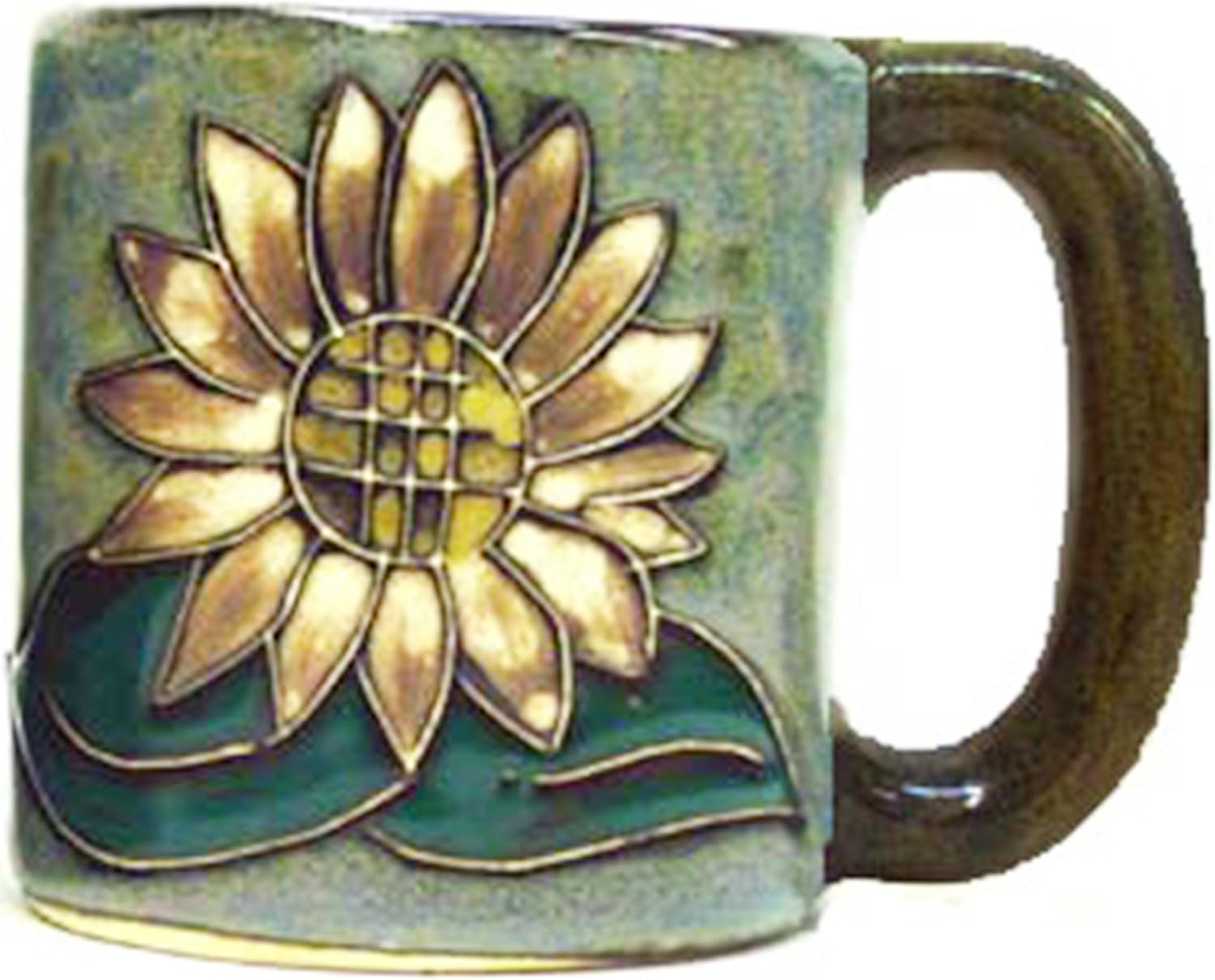 Amazon.com | Mara Stoneware Mug - Sunflower - 16 oz: Coffee Cups & Mugs