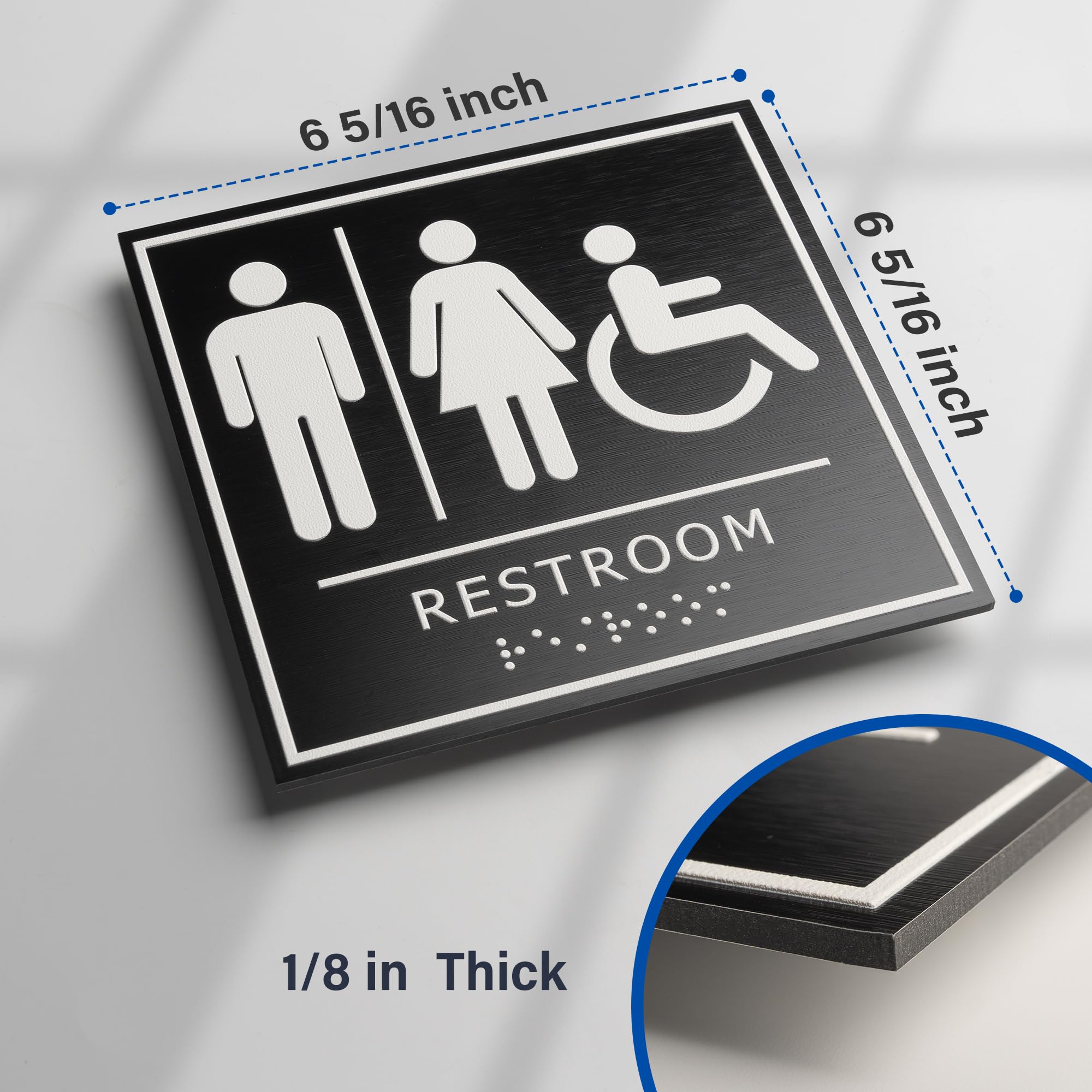 Snapklik.com : ADA Restroom Sign For Business