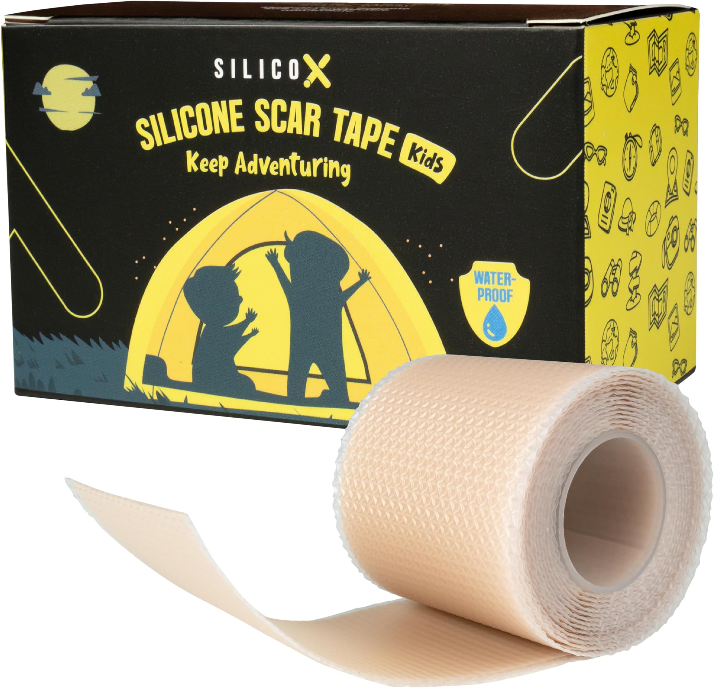 Amazon.com : Kid-Friendly Medical Scar Tape For Scar Reduction and ...