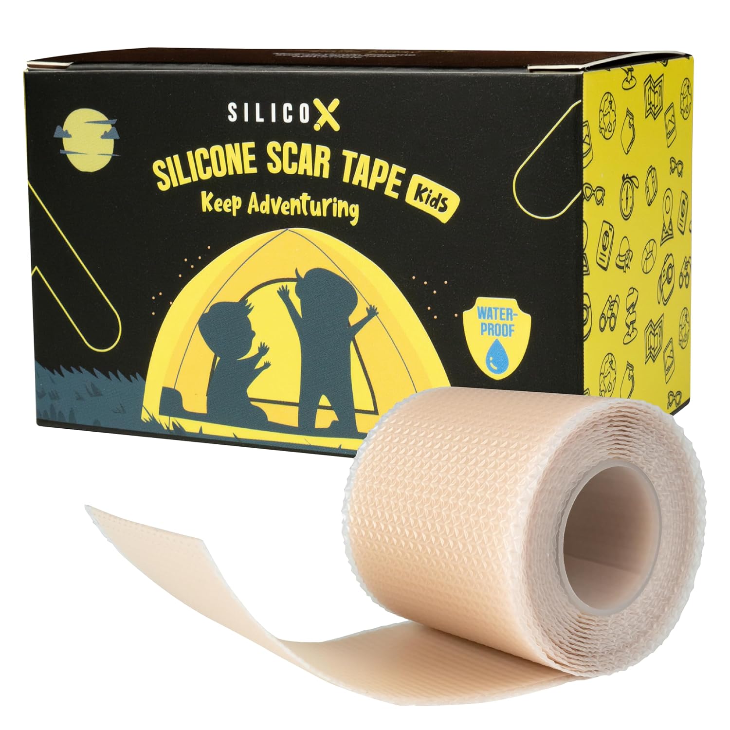 Amazon.com : Kid-Friendly Medical Scar Tape For Scar Reduction and ...